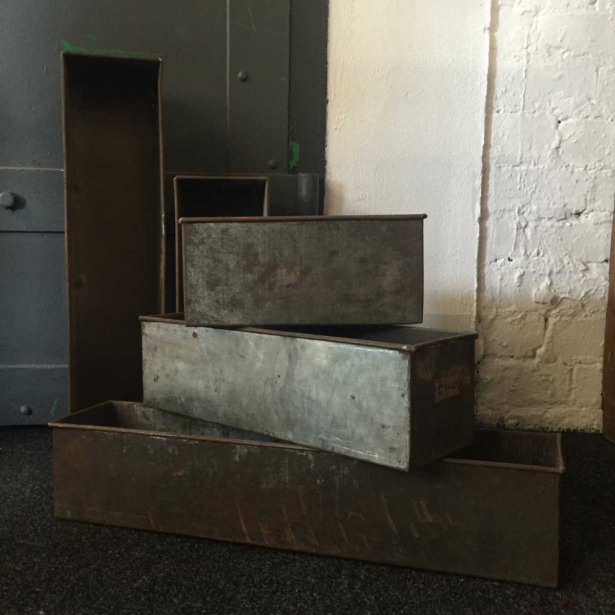 Long Vintage Metal Tin - On The Square Emporium