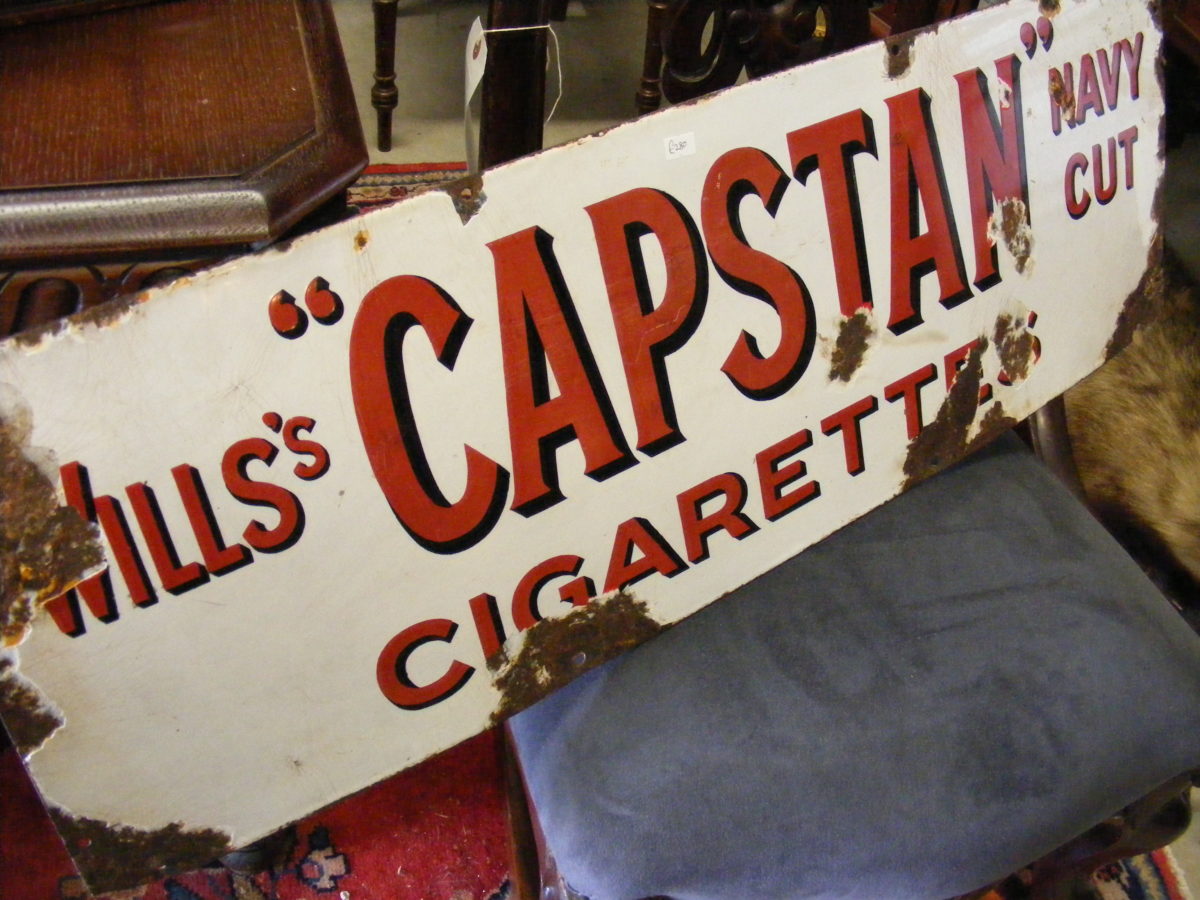 Antique CAPSTAN sign - On The Square Emporium