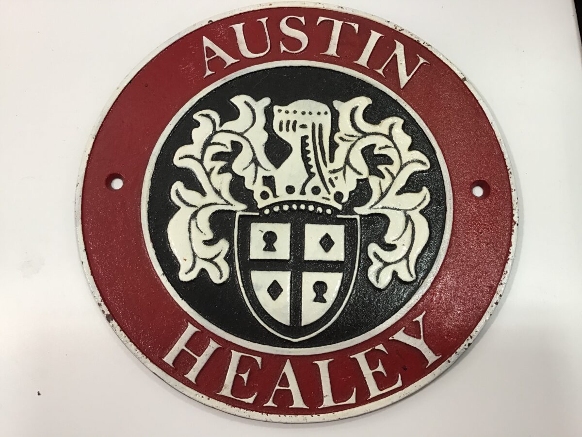 Cast Iron Austin Healey Sign - On The Square Emporium