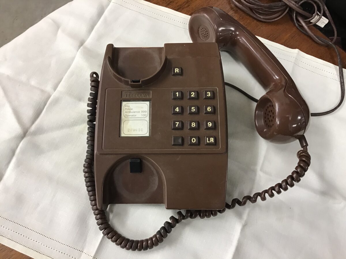 Brown Vintage British Telecoms Telephone - On The Square Emporium