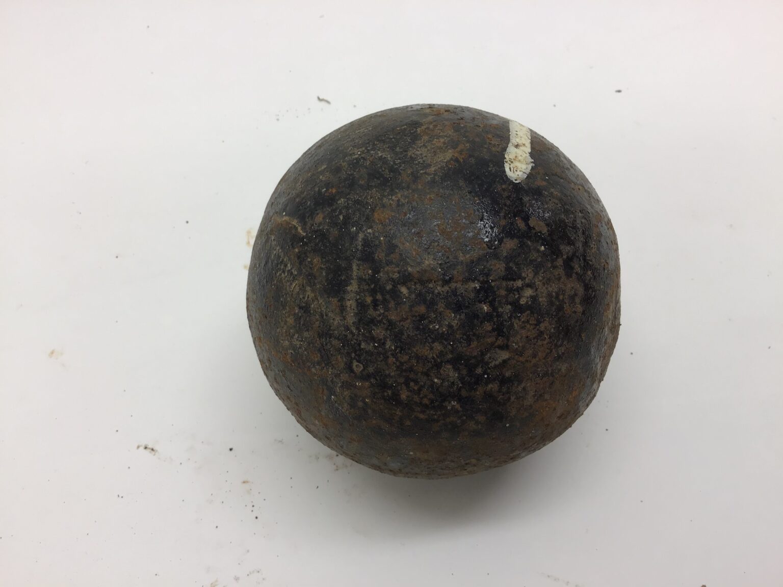 Cast iron round shot cannon ball from shipwreck - On The Square Emporium