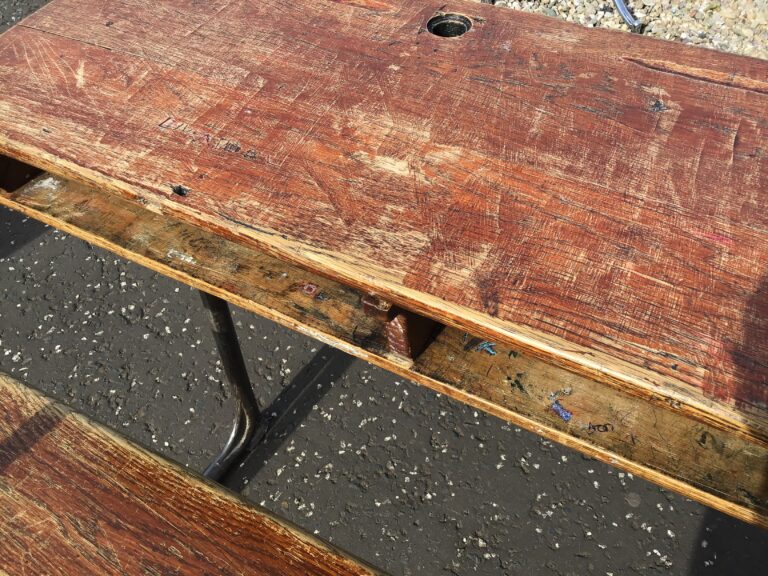 Solid Oak Schoolhouse Desk - On The Square Emporium