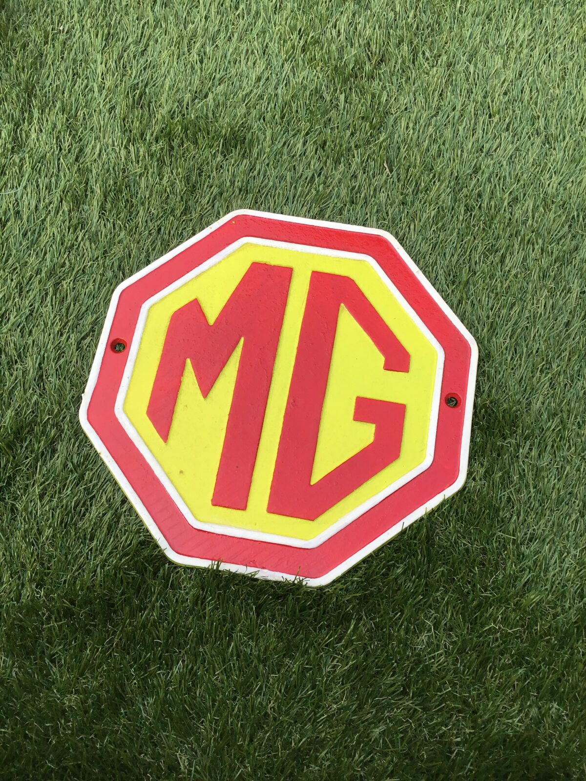 Cast Iron MG Sign - On The Square Emporium