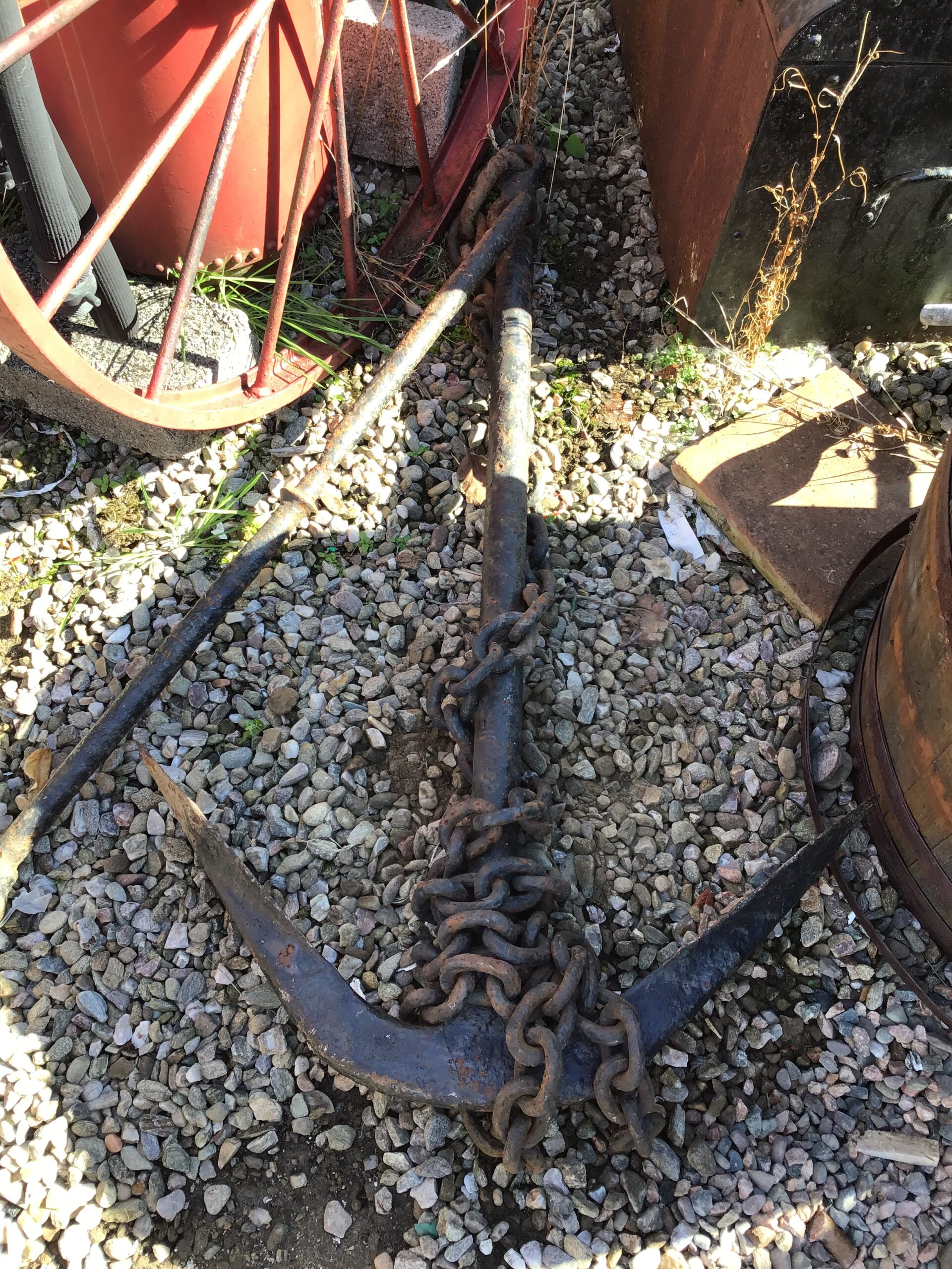 52-inch-long Antique Anchor - On The Square Emporium
