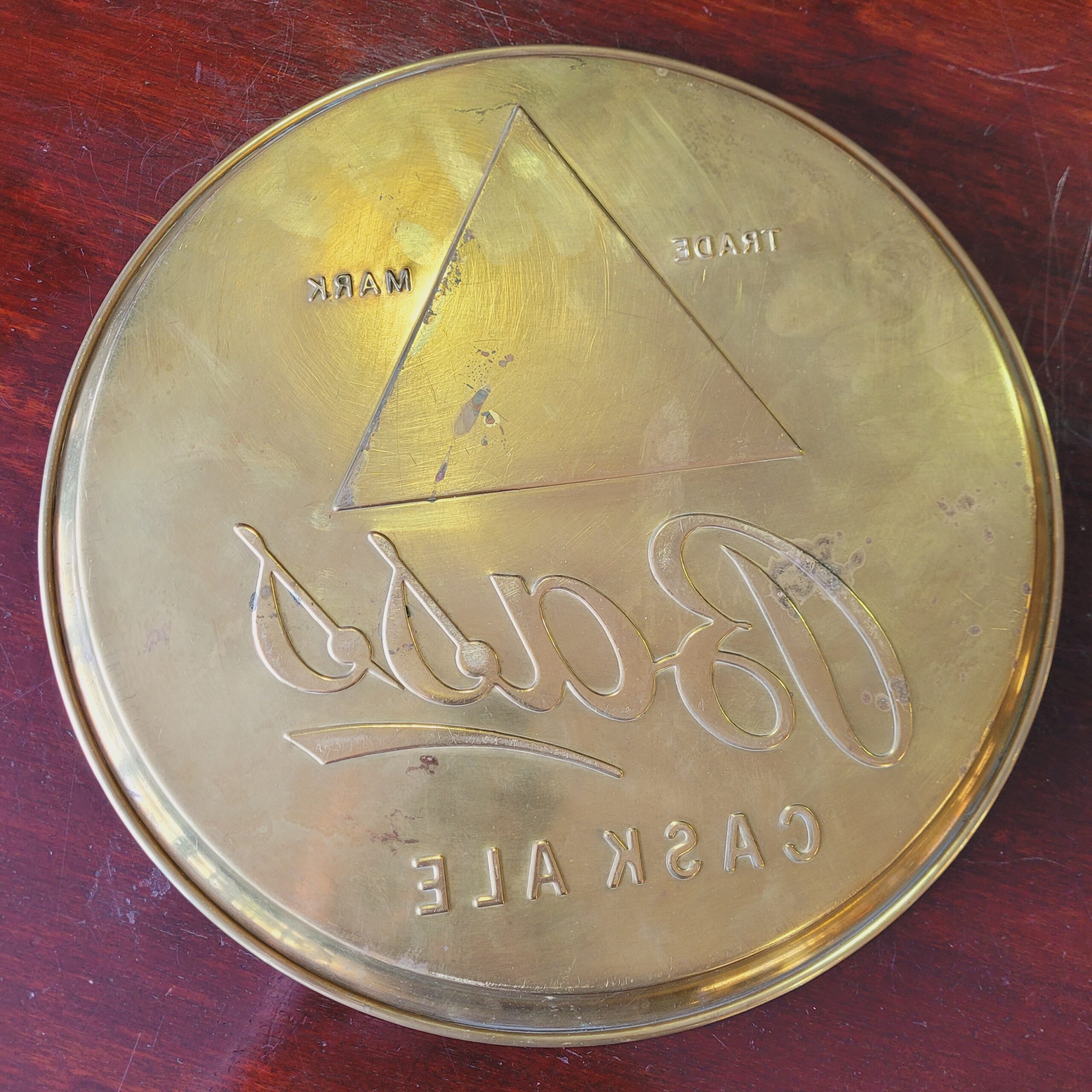 Bass Ale Brass Tray [w578] - On The Square Emporium