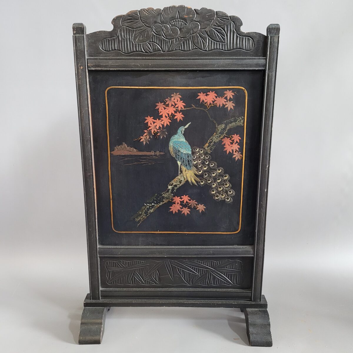 Japanese Wooden Fire Screen - On The Square Emporium