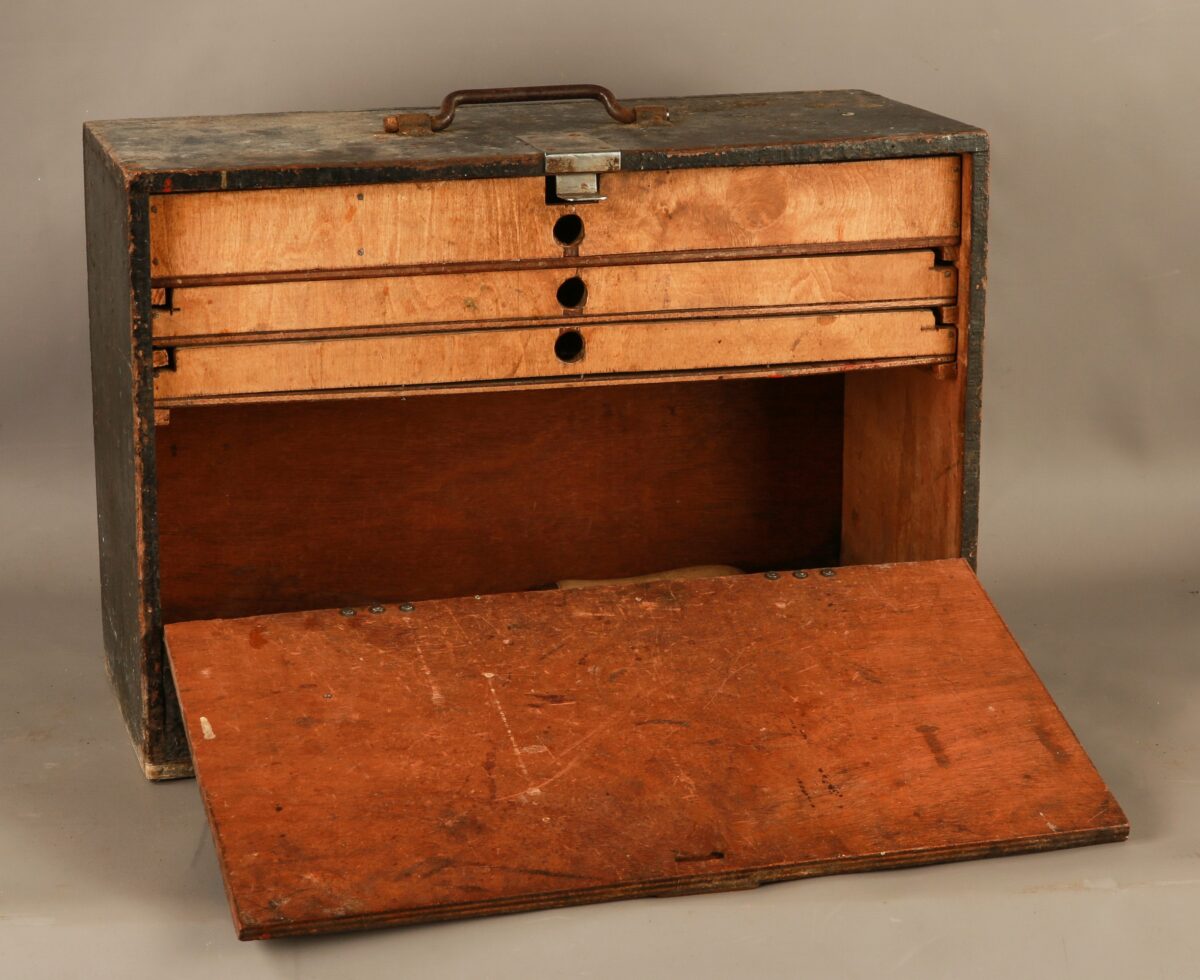 Antique Workman's Toolbox Harland and Wolff - On The Square Emporium