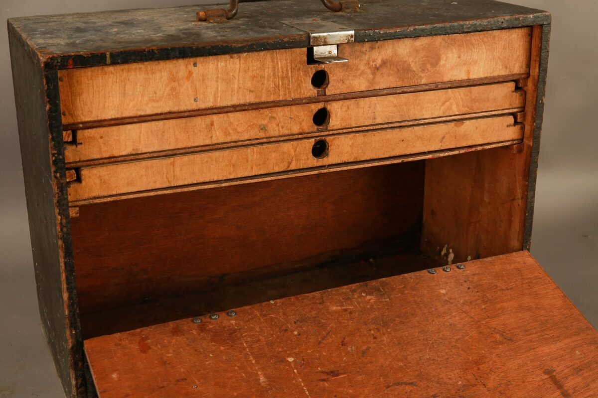 Antique Workman's Toolbox Harland and Wolff - On The Square Emporium