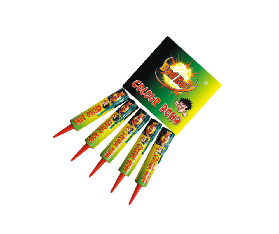 Bad Boy Colour Bomb 5 Candles Pack by Diamond Fireworks - On The Square ...