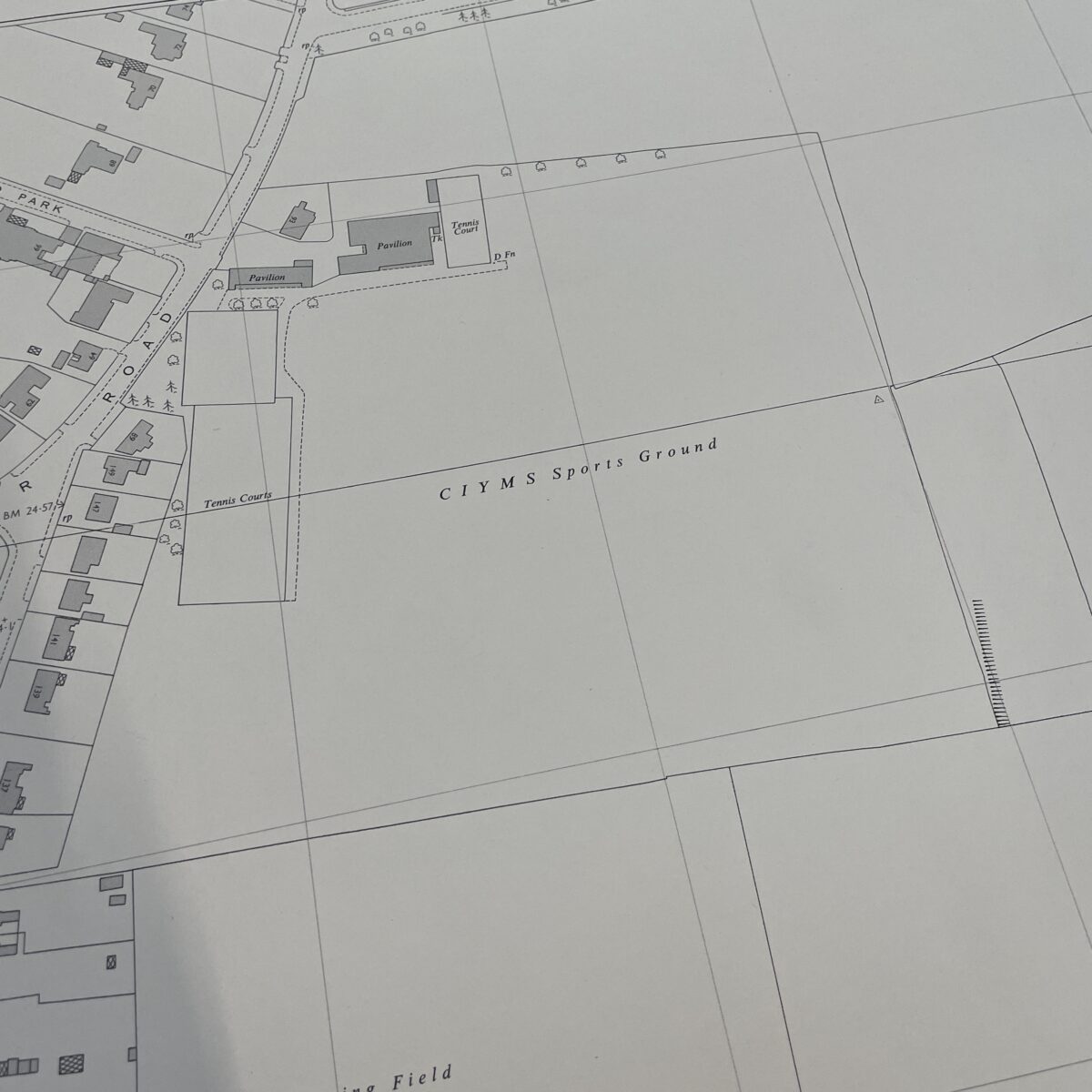 Vintage Ordnance Survey Map of Belmont Road - OTSE