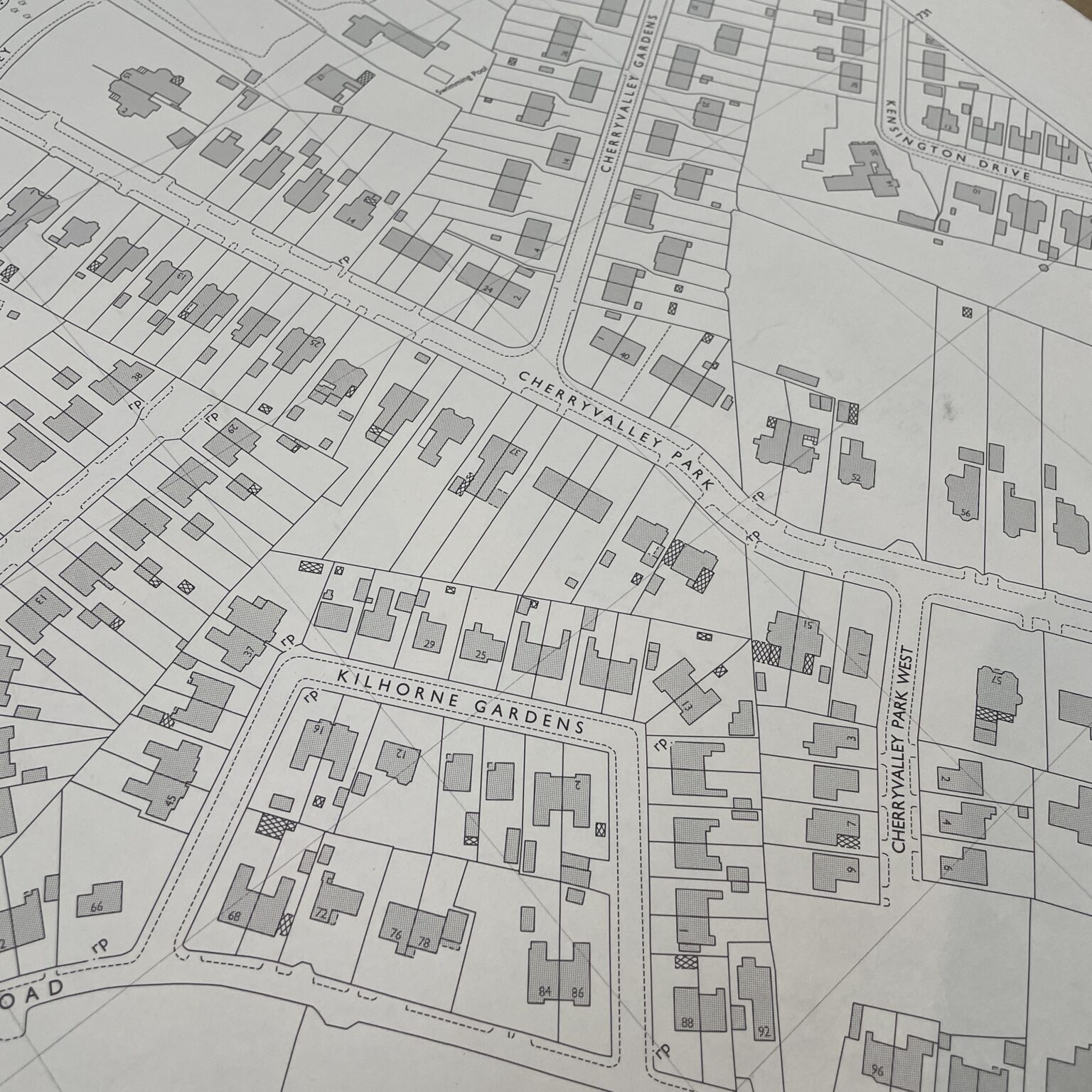 Vintage Ordnance Survey Map of Knock Road - OTSE