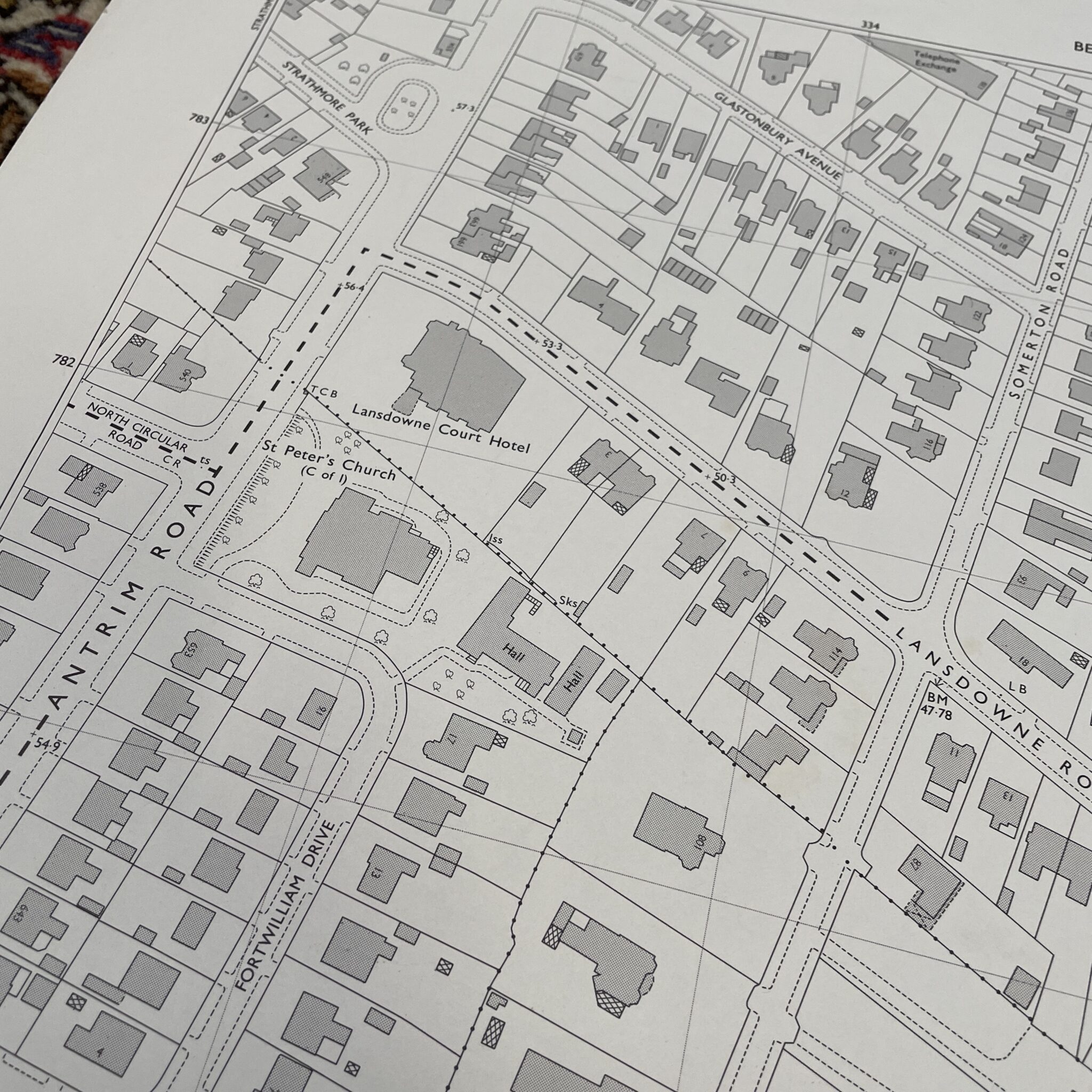Vintage Ordnance Survey Map of Fort William - OTSE
