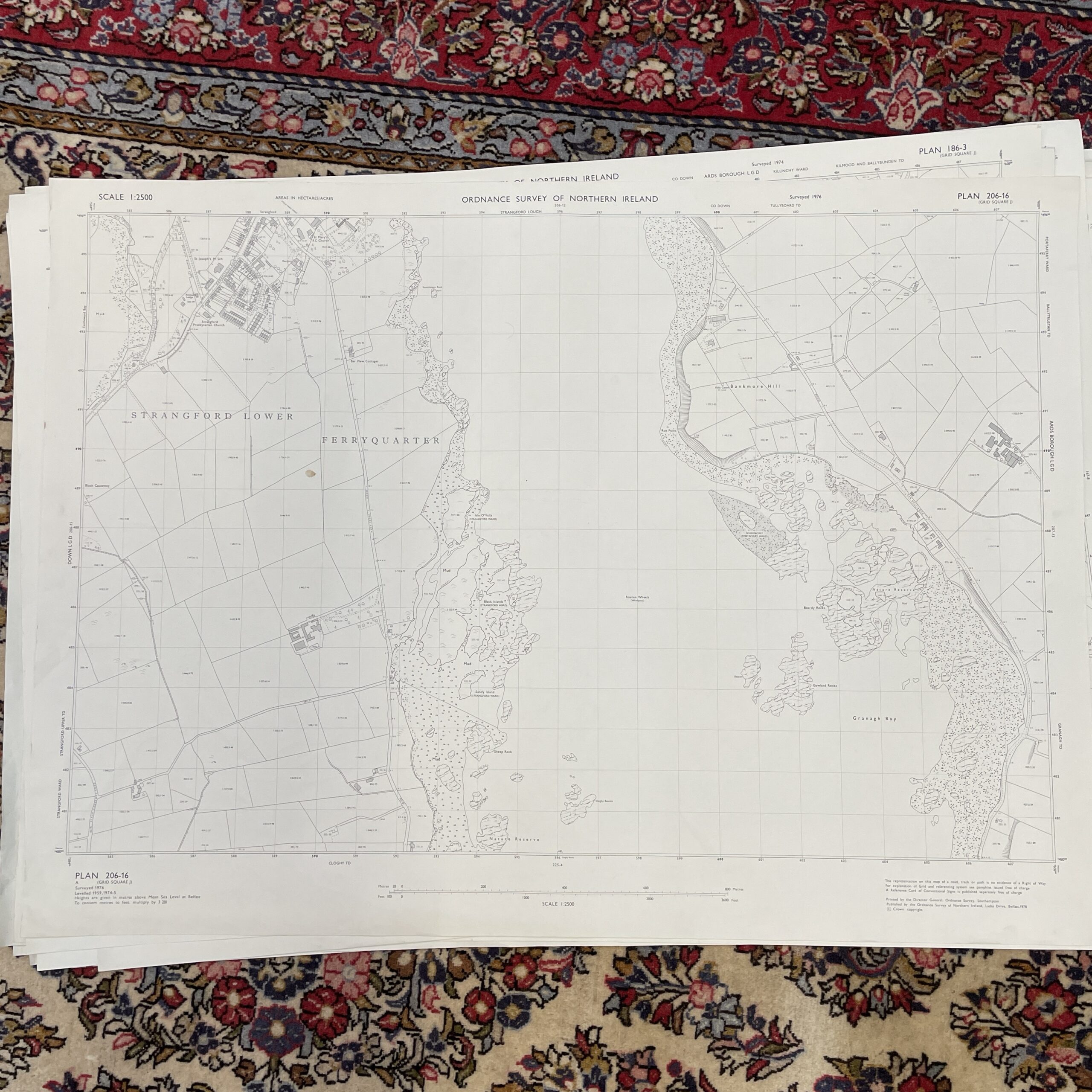 Vintage Ordnance Survey Map of Strangford Lower - OTSE