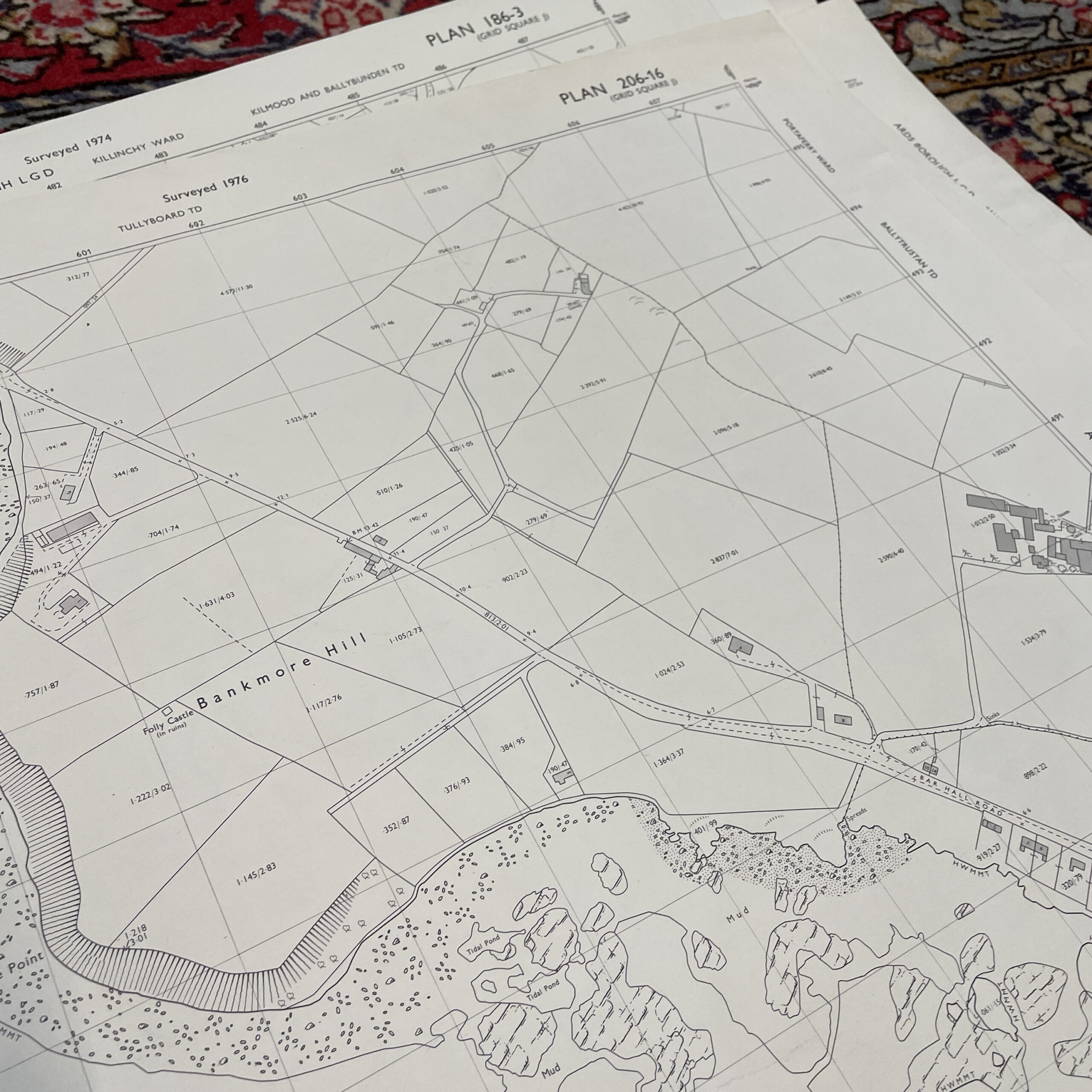 Vintage Ordnance Survey Map of Strangford Lower - OTSE