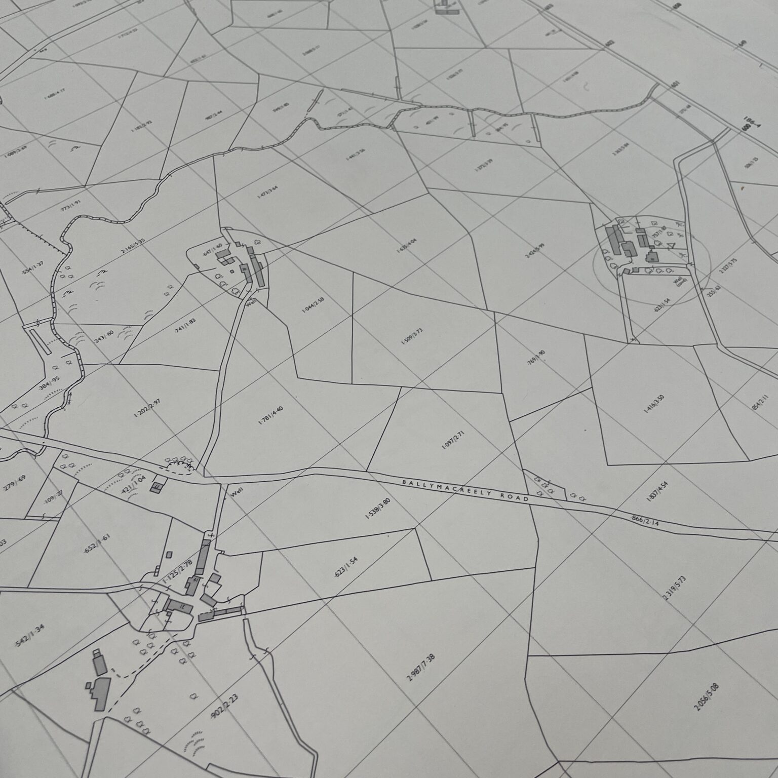 Vintage Ordnance Survey Map of Ballymacashen - OTSE