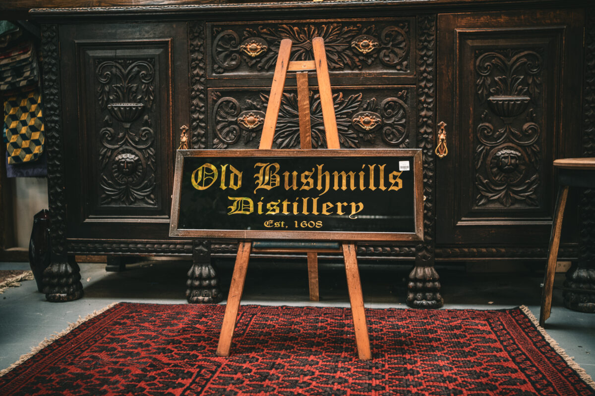 Old Bushmills Distillery Est 1608 Hand Painted Mirror - On The Square ...