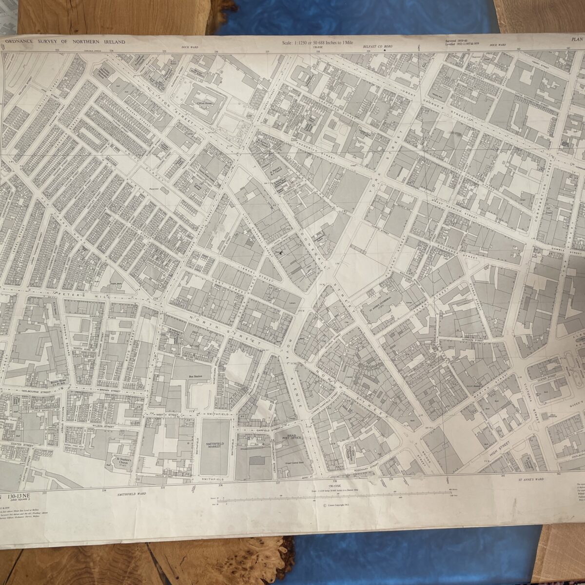 Vintage Ordnance Survey Map of York Street - OTSE