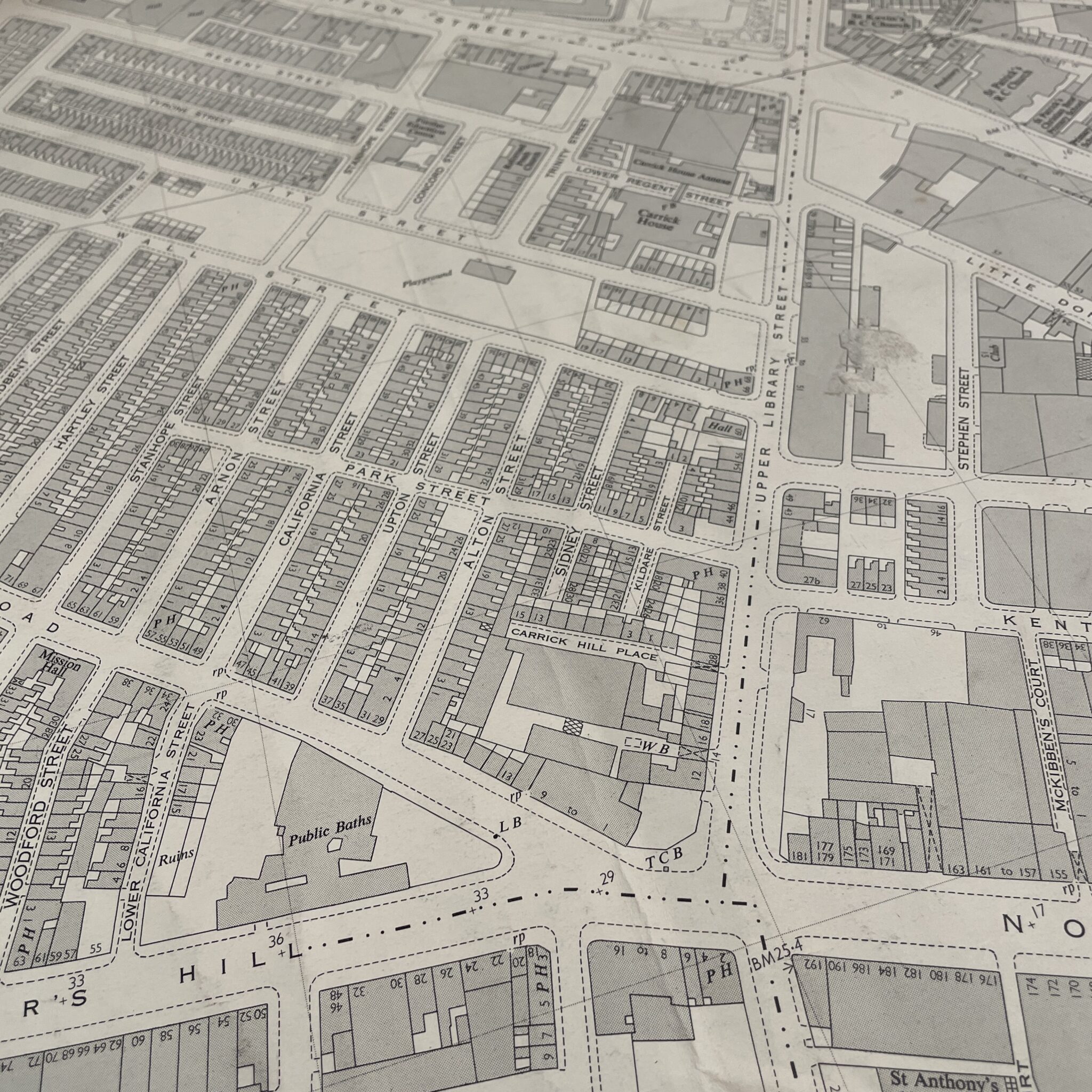 Vintage Ordnance Survey Map of York Street - OTSE