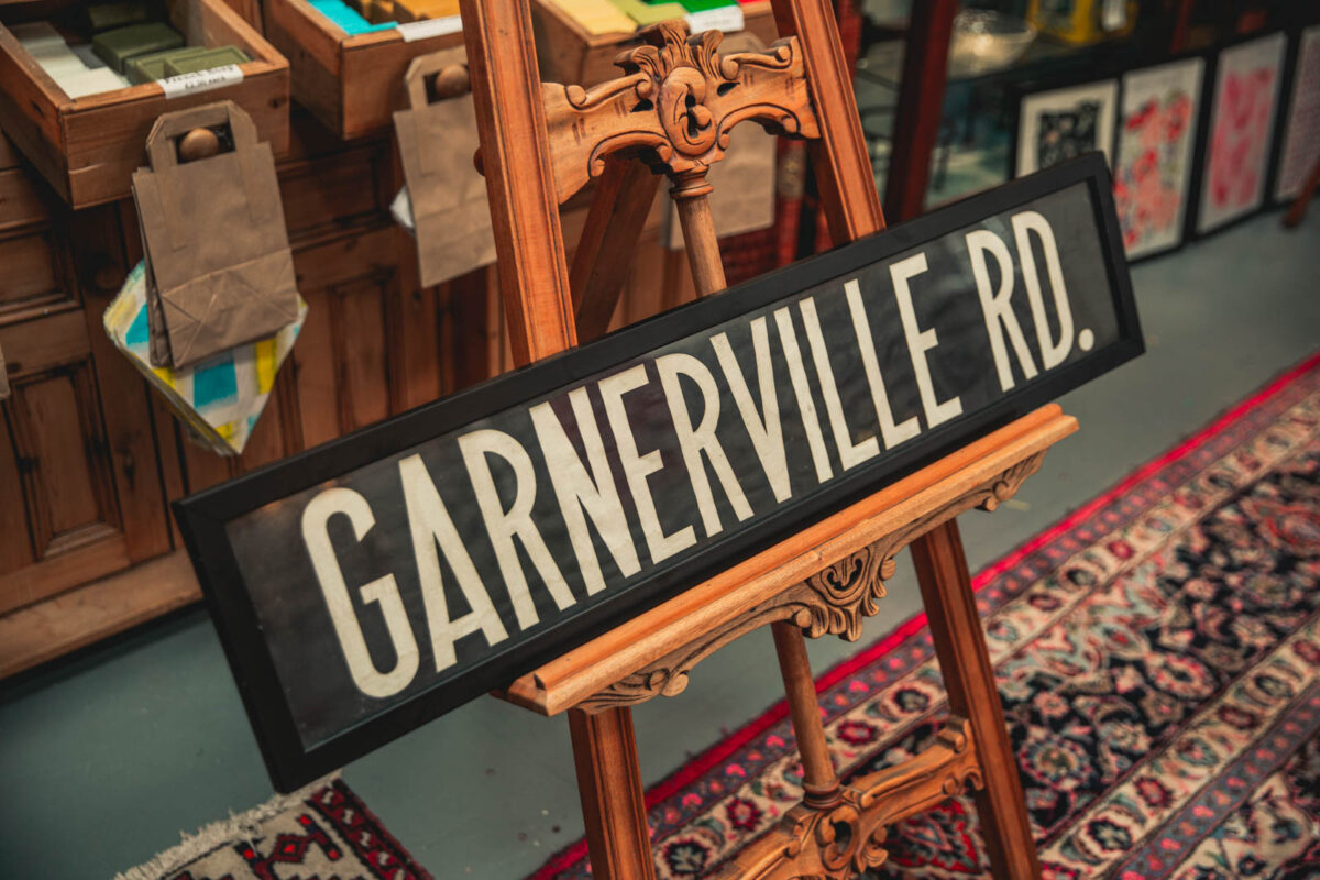 Original Belfast Bus Sign - Garnerville Road - On The Square Emporium