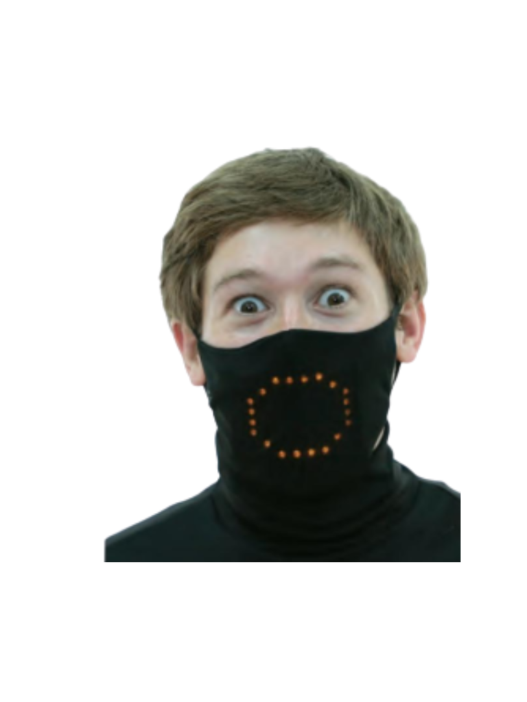 Light Up Sound Reactive Talking Mask - On The Square Emporium