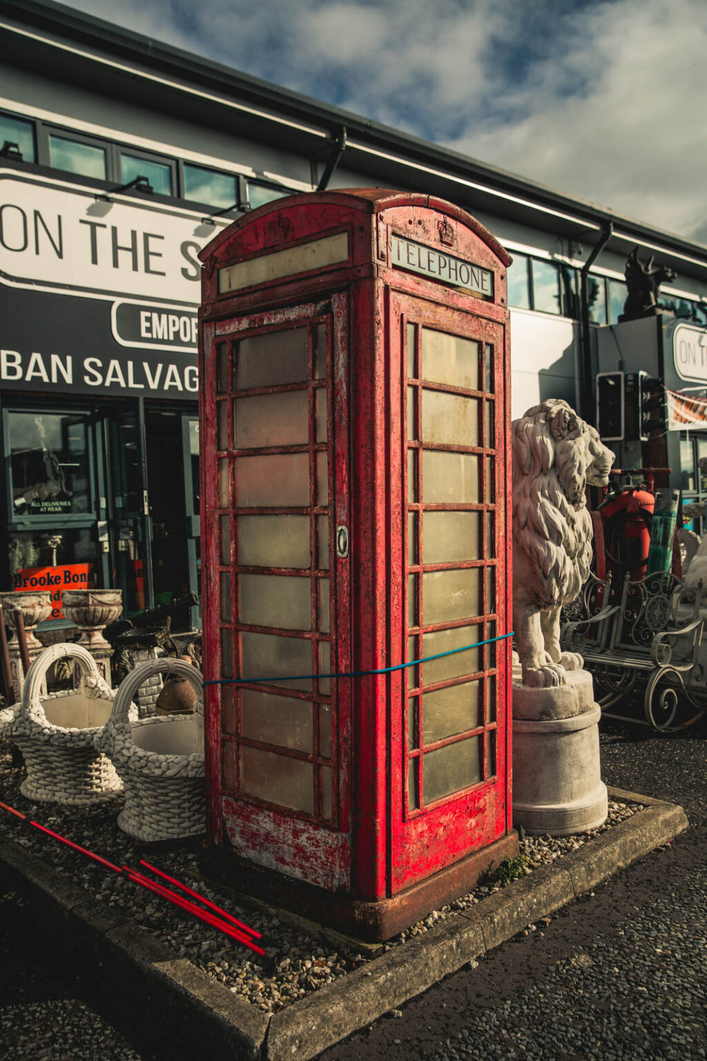 Vintage 'Carron' K6 Model British Red Telephone Box - OTSE