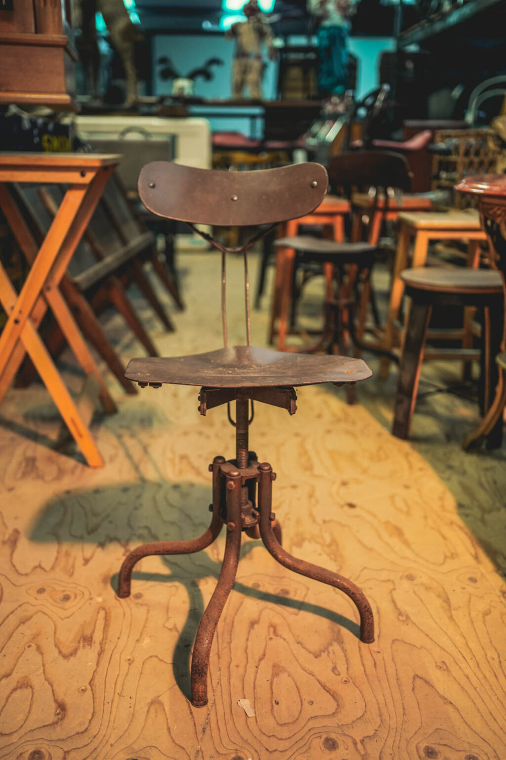 Vintage Industrial Machinist Chairs - On The Square Emporium