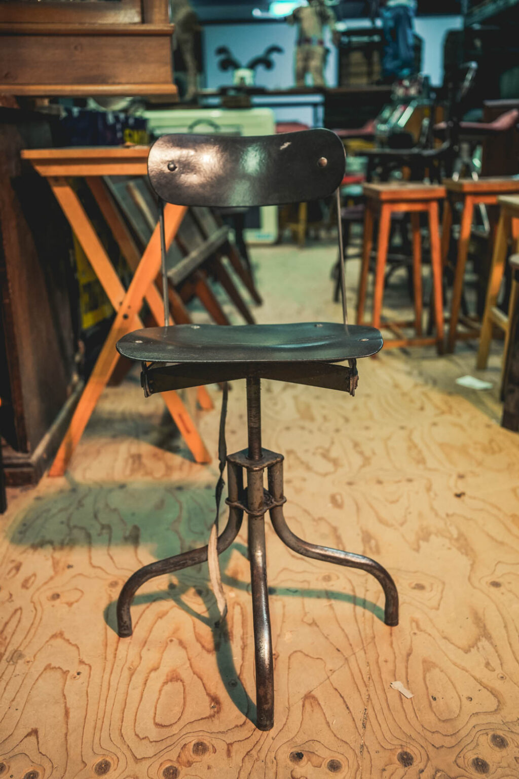 Vintage Industrial Machinist Chairs - On The Square Emporium