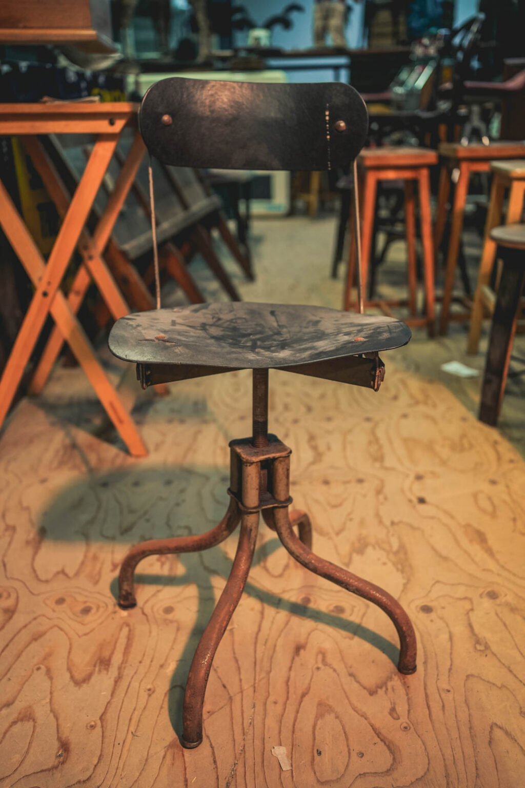 Vintage Industrial Machinist Chairs - On The Square Emporium
