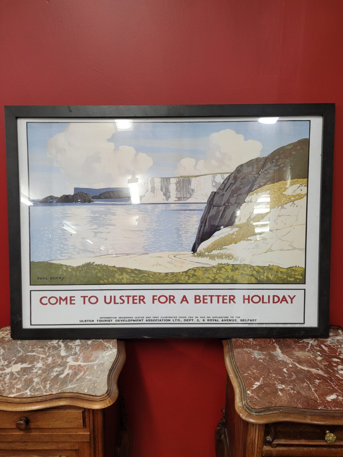 'Come to Ulster for a Better Holiday' Framed Poster - On The Square ...