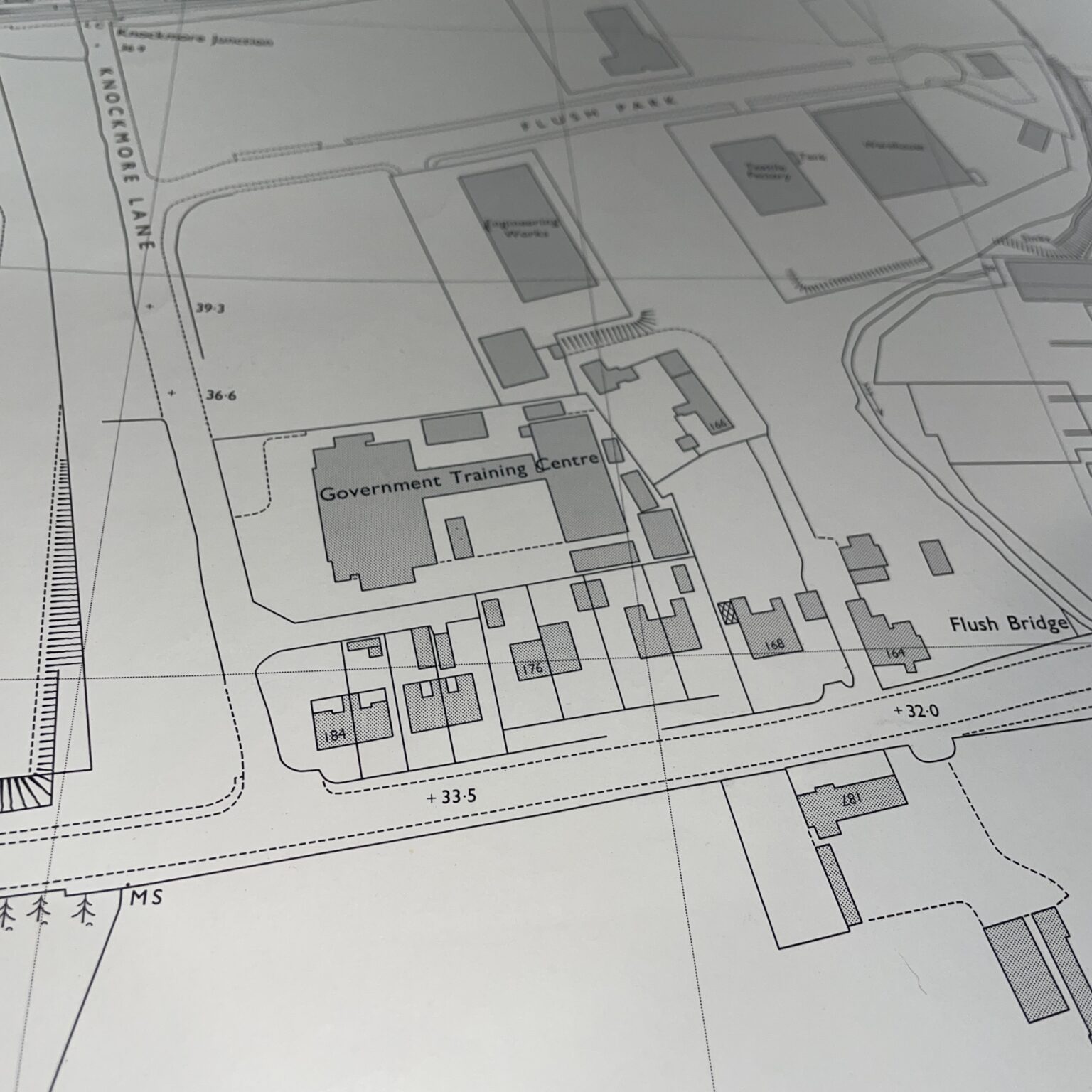 Vintage Ordnance Survey Map of Lisburn (Knockmore Industrial Estate ...