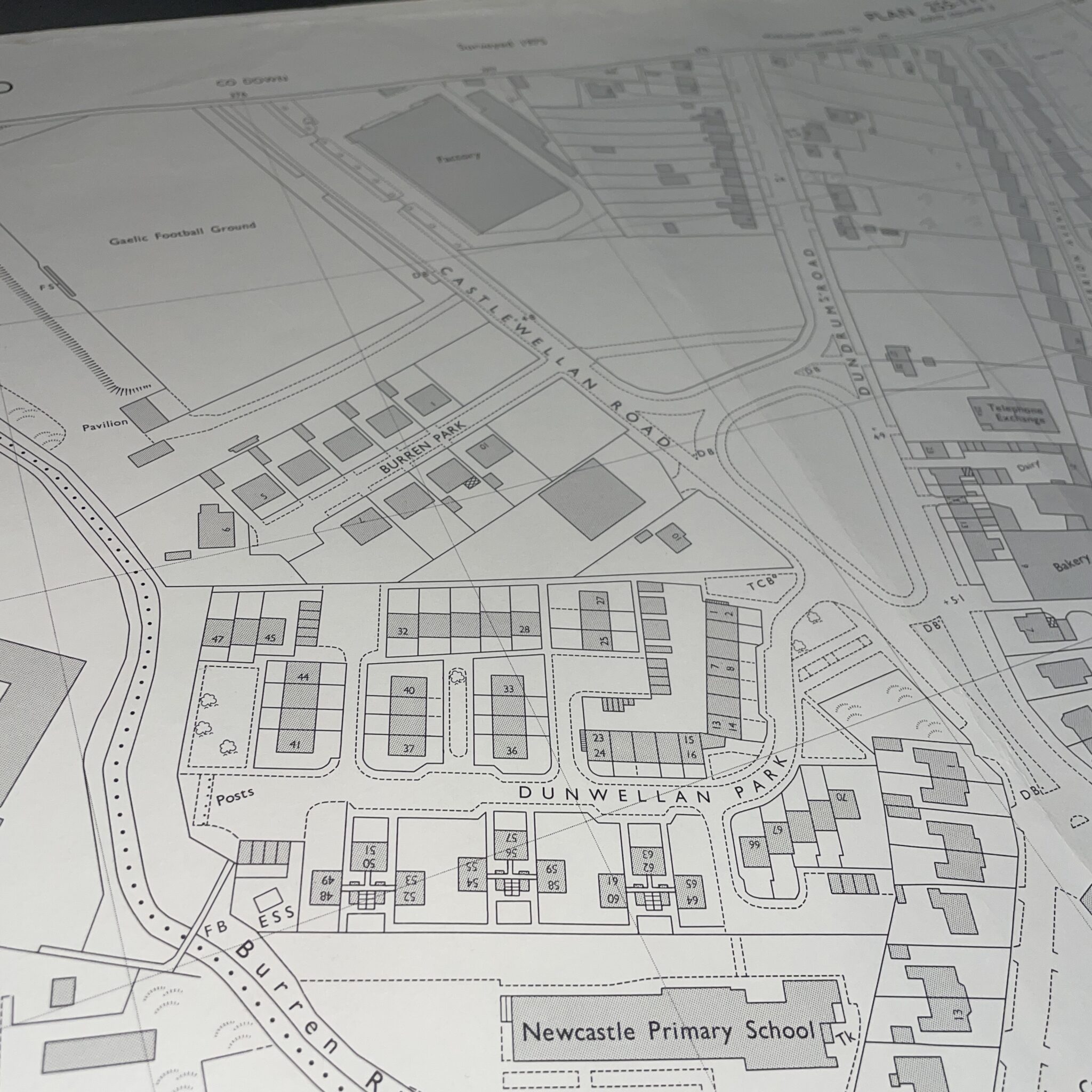Vintage Ordnance Survey Map of Newcastle (Town Centre) - On The Square ...