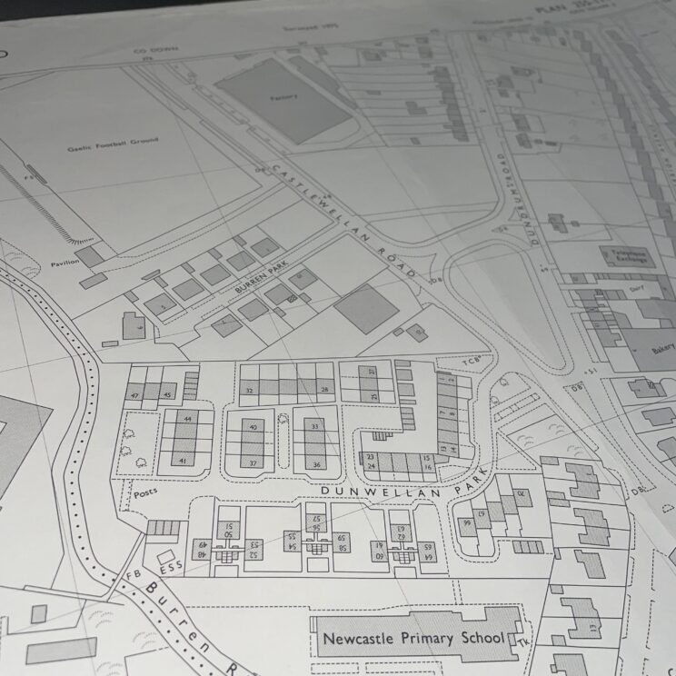 Vintage Ordnance Survey Map of Newcastle (Town Centre) - On The Square ...