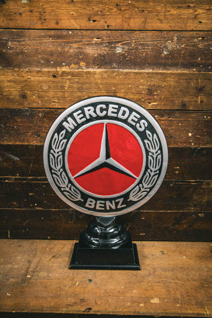 Aluminium Mercedes Display Logo - On The Square Emporium