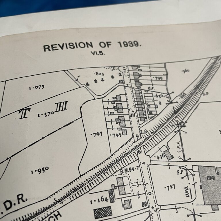 Vintage WWII Ordnance Survey Map of Newtownards - On The Square Emporium
