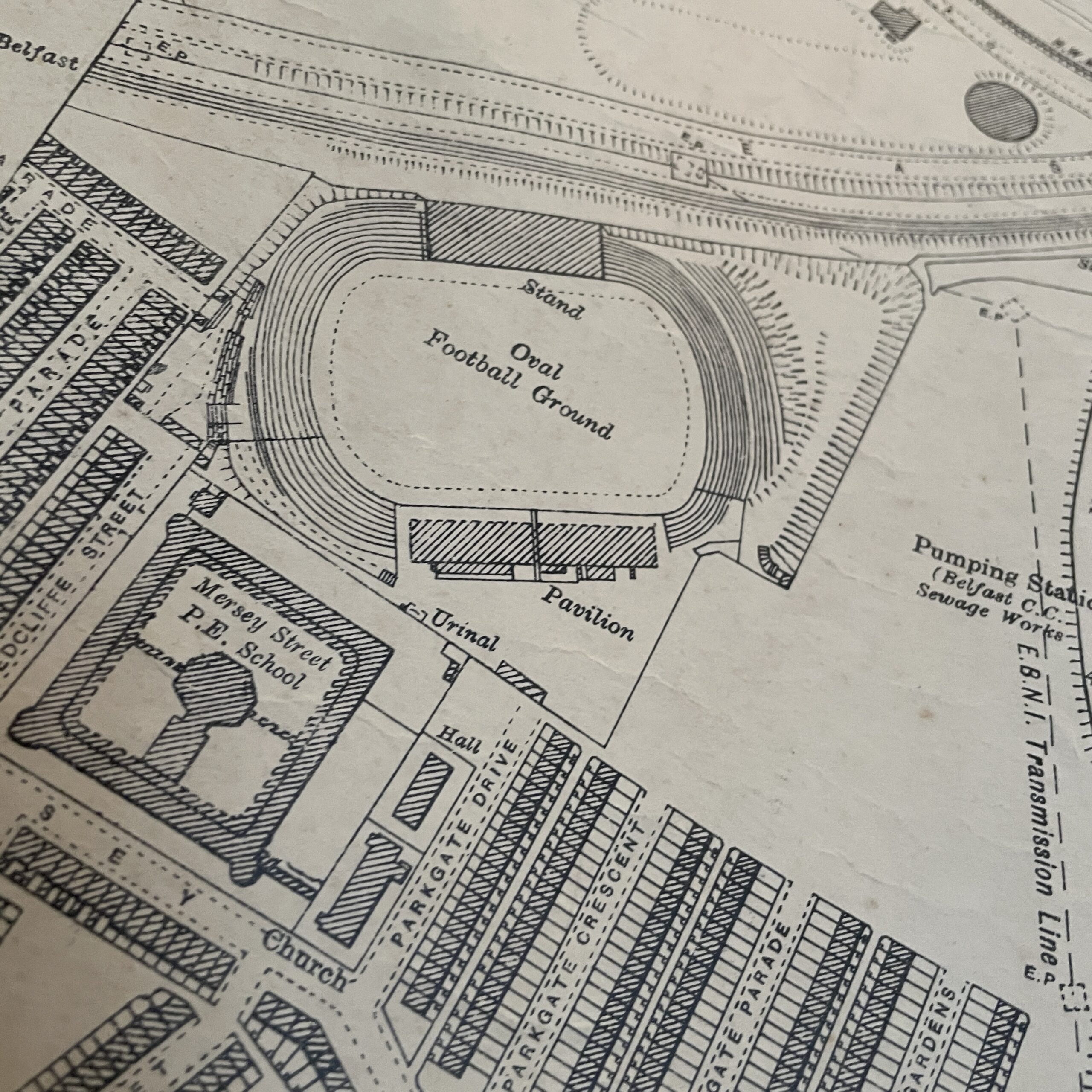 Pre WWII Map of East Belfast - On The Square Emporium