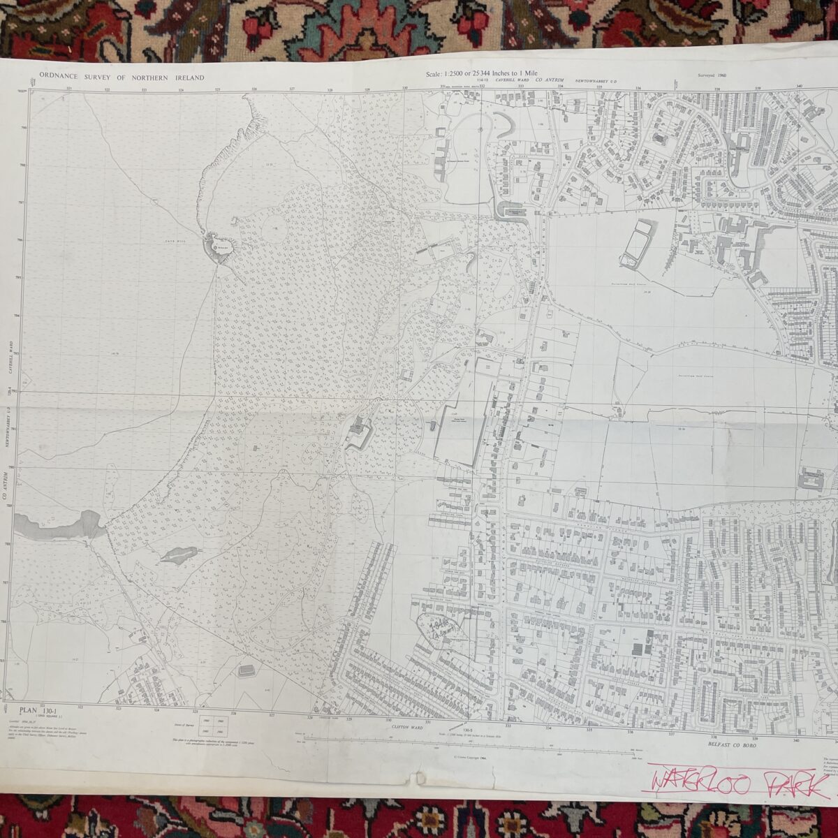 Vintage Ordnance Survey Map of Belfast (Antrim Road) - On The Square ...