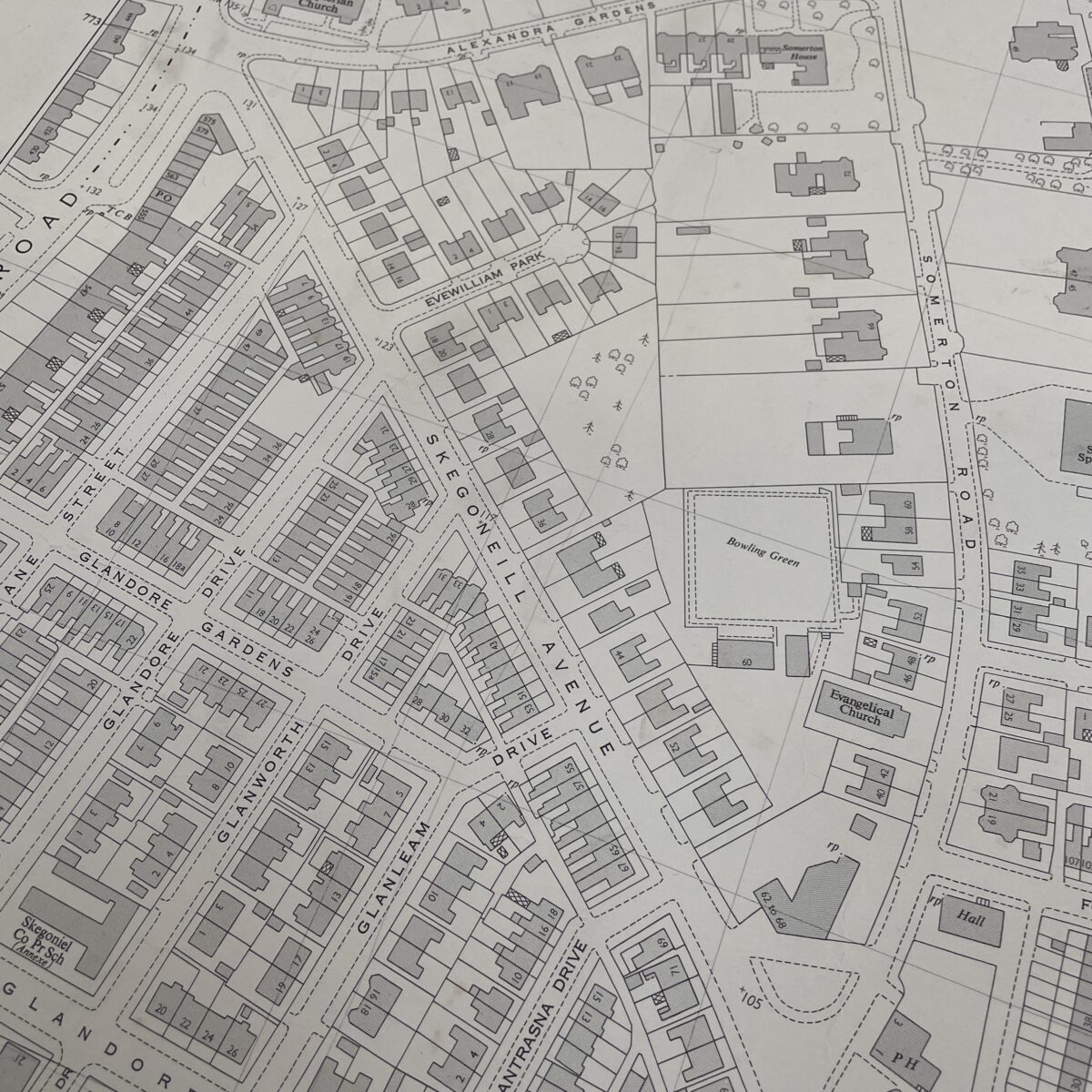 Vintage Ordnance Survey Map of Belfast (Skegoneill Avenue) - On The ...