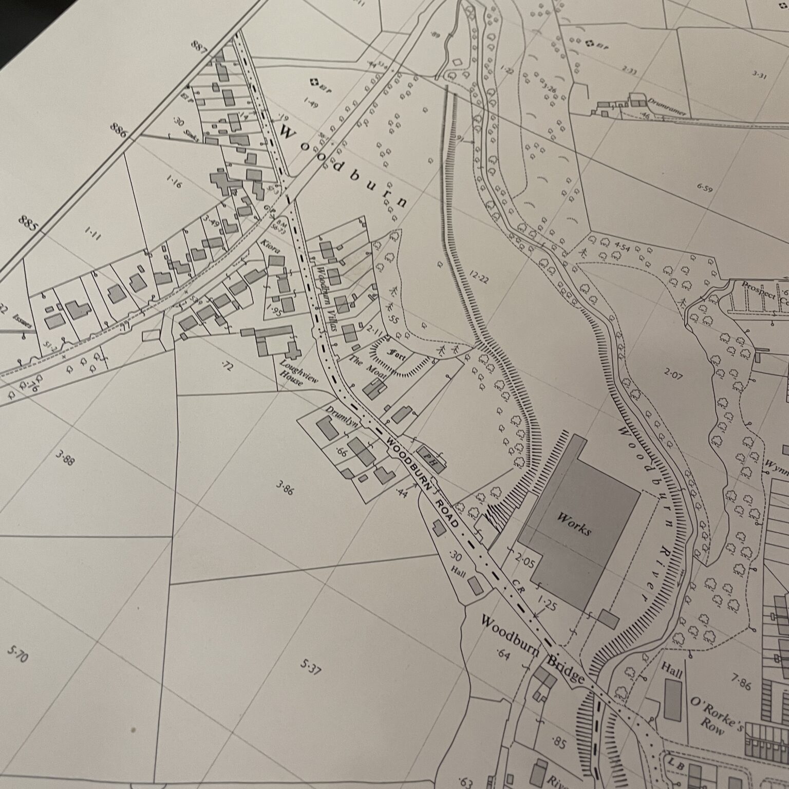 Vintage Ordnance Survey Map of Carrickfergus (North Road) - On The ...