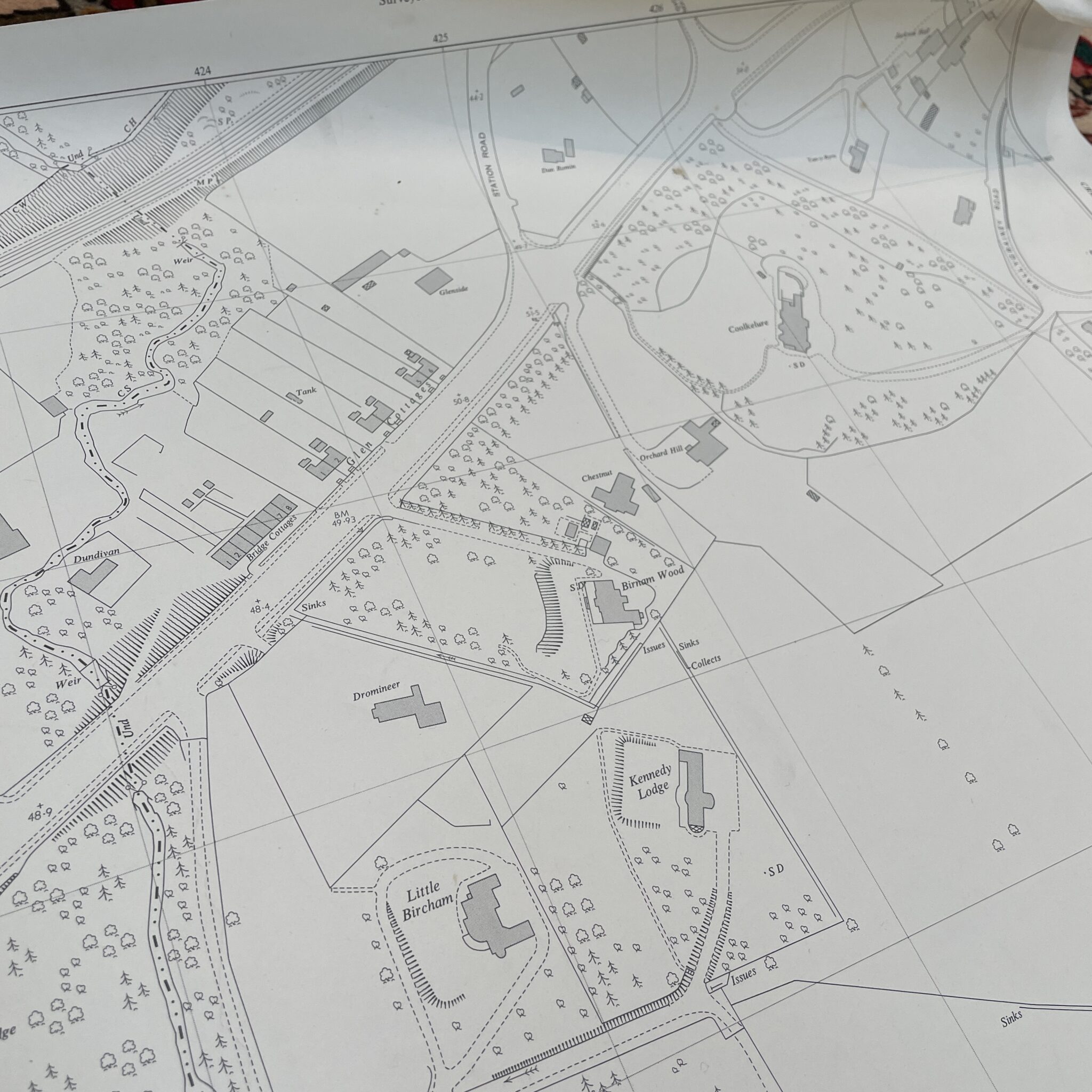 Vintage Ordnance Survey Map of Holywood (Bangor Road) - On The Square ...