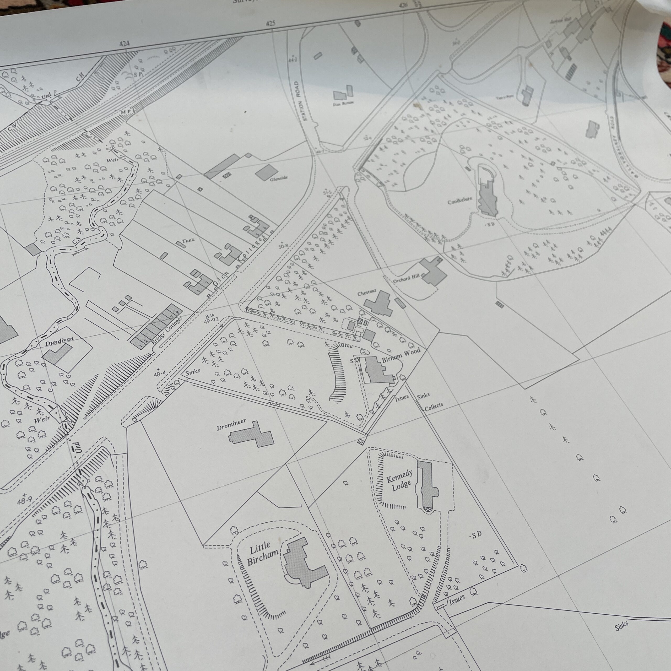 Vintage Ordnance Survey Map of Holywood (Bangor Road) - On The Square ...