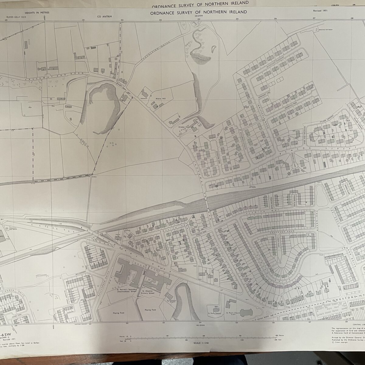 Vintage Ordnance Survey Map of Lisburn (Ballinderry Road) - On The ...