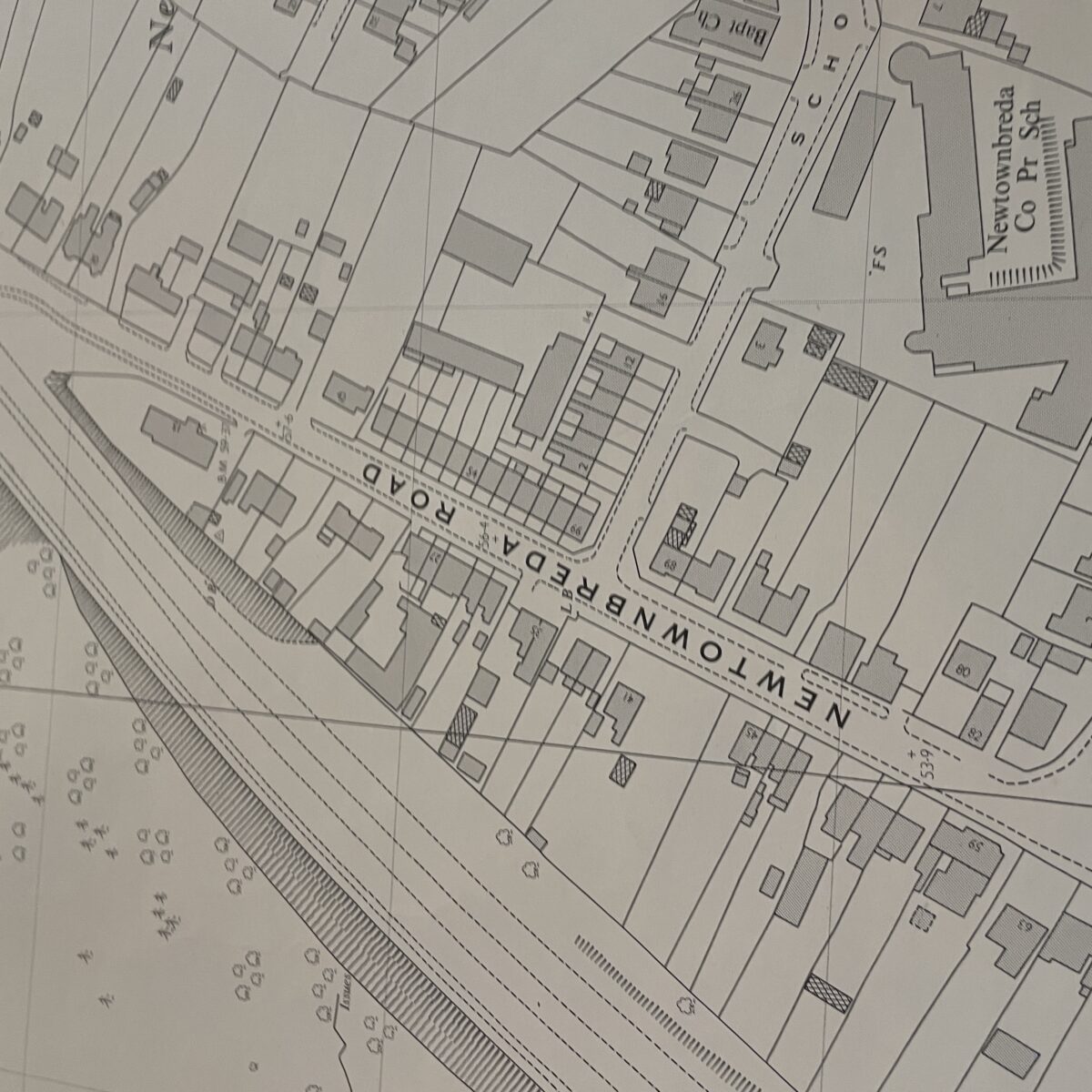 Vintage Ordnance Survey Map of Newtownbreda (Belfast) - On The Square ...