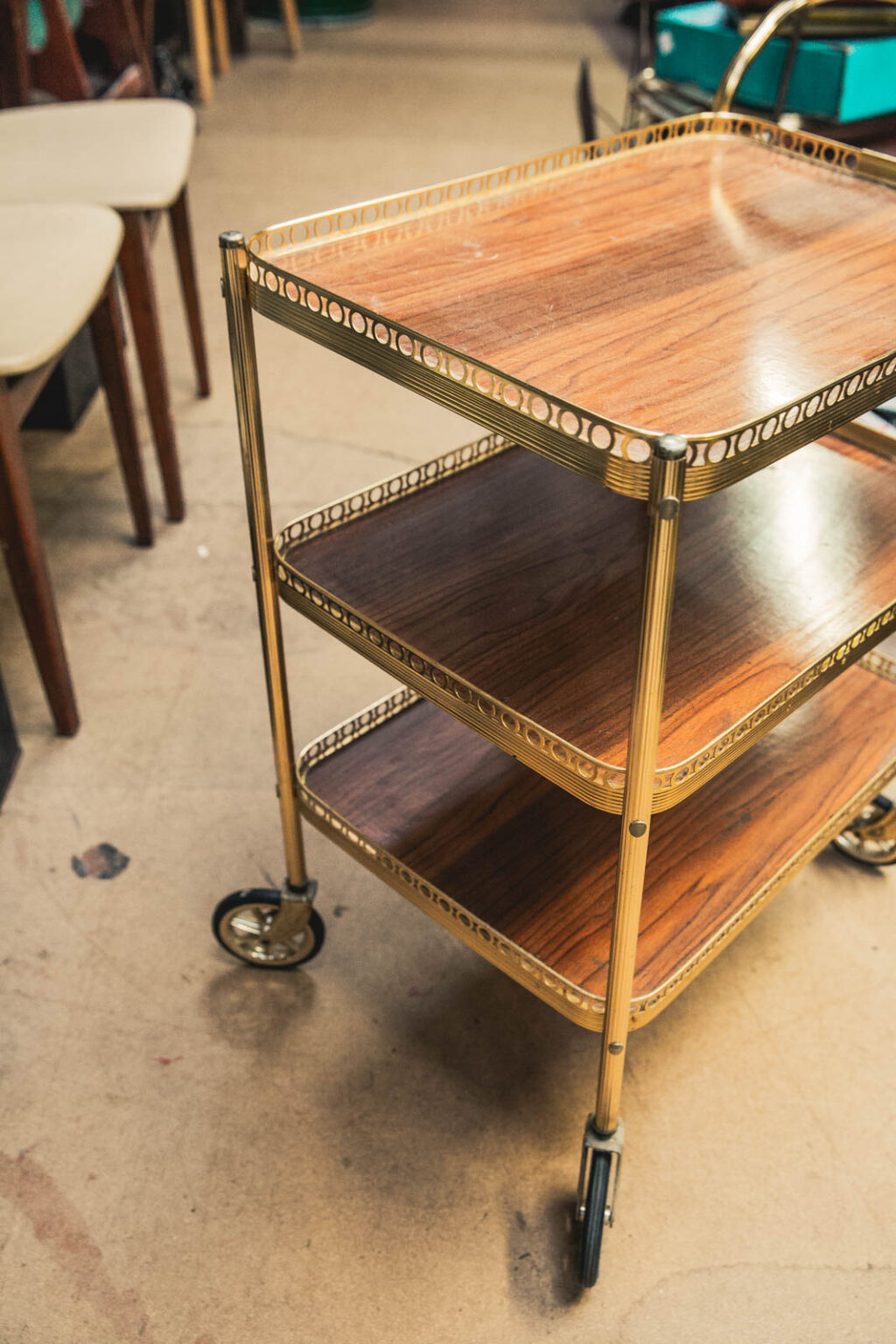 1970s Three-tier Drinks Trolley - On The Square Emporium