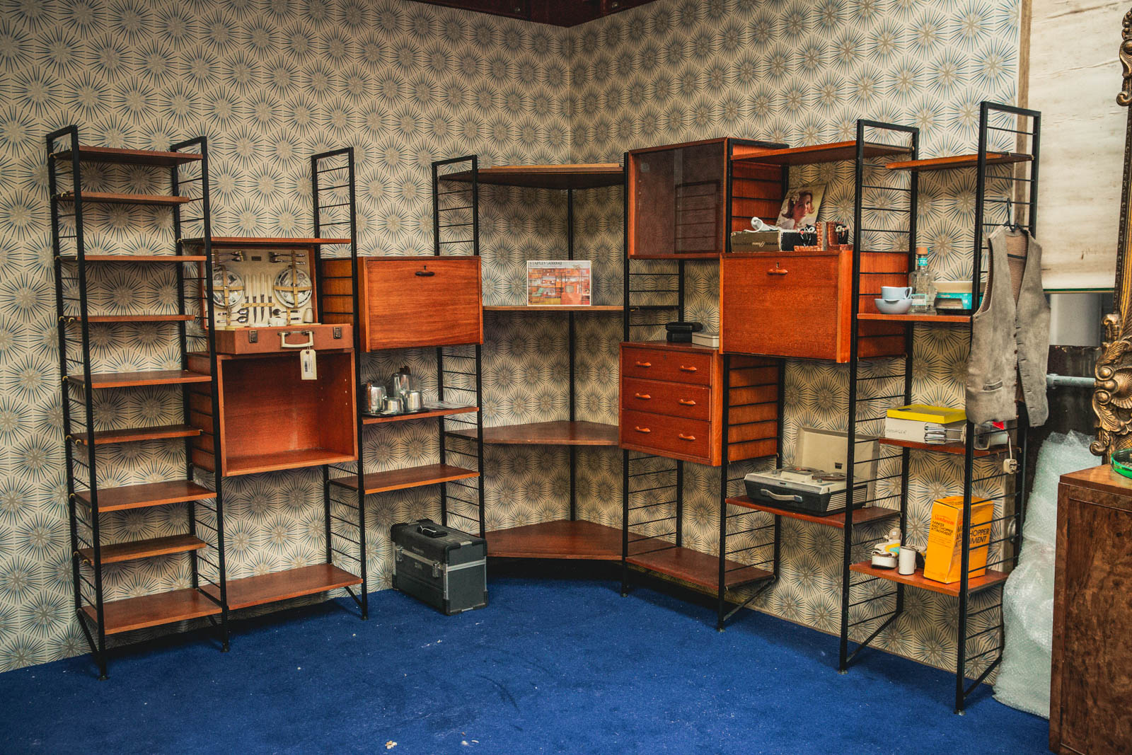 Large Ladderax Mid Century Modular Storage System - On The Square Emporium