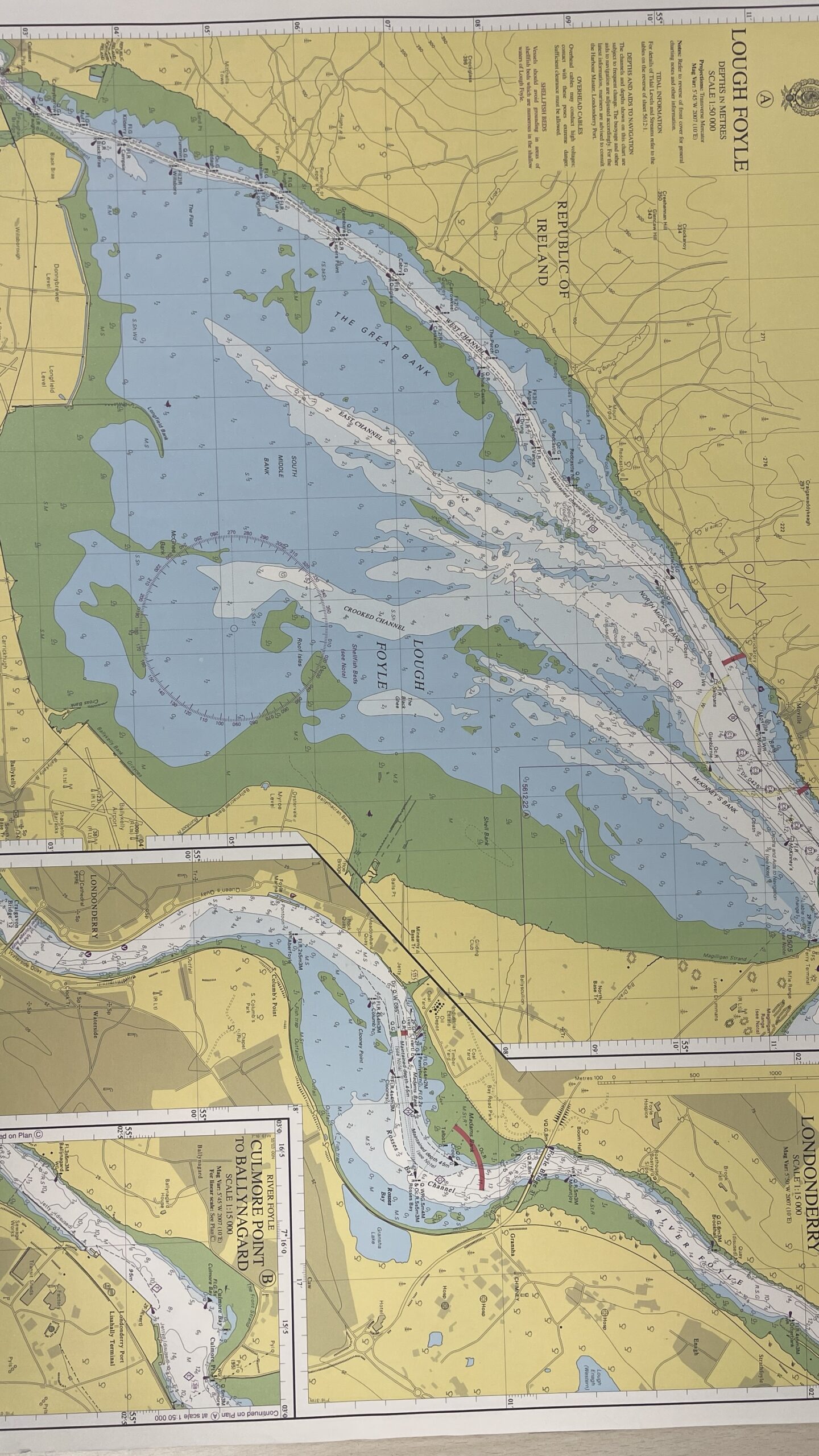 North Channel and Irish Sea / Lough Foyle Chart - On The Square Emporium