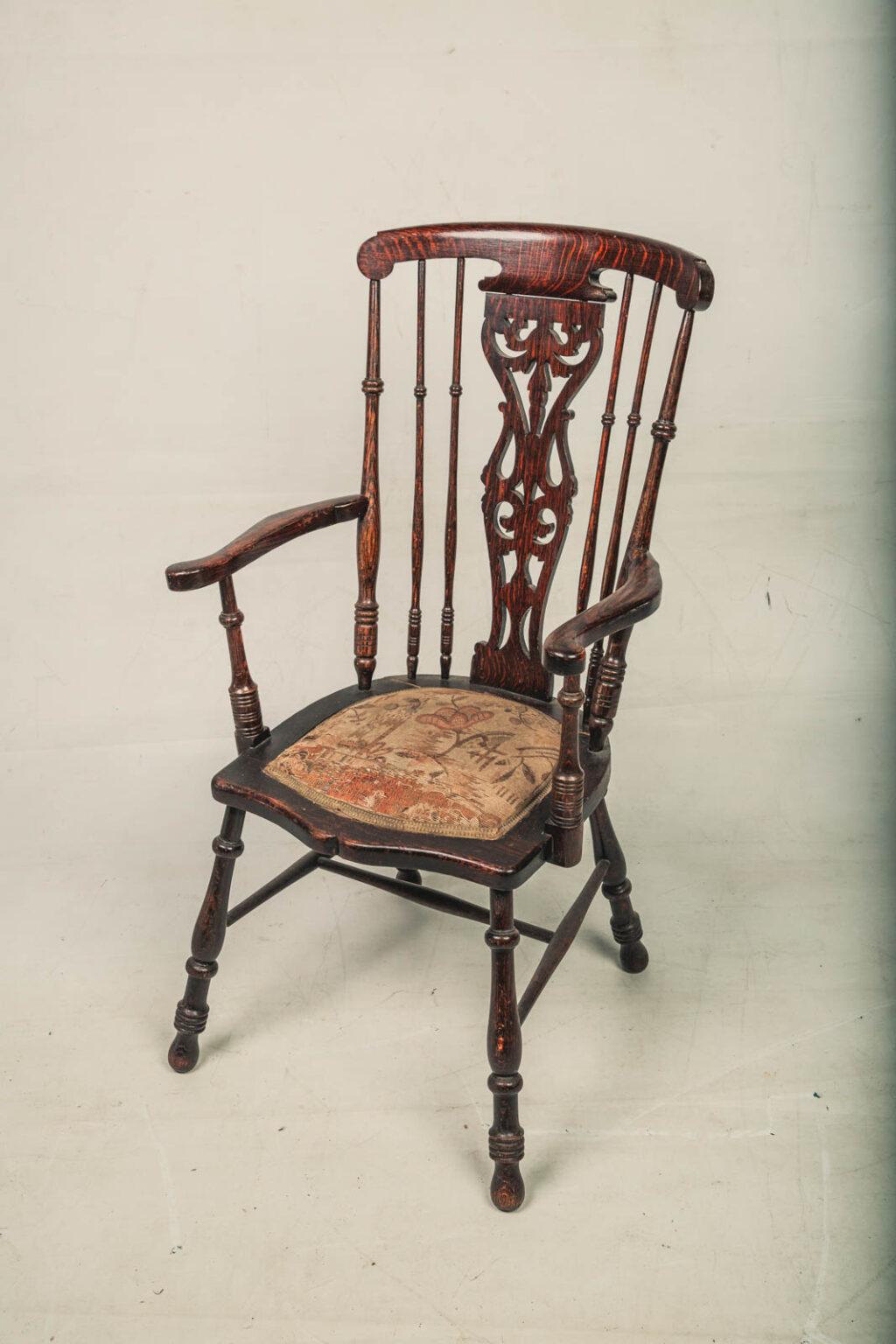 Victorian Spindle Back Arm Chair - On The Square Emporium