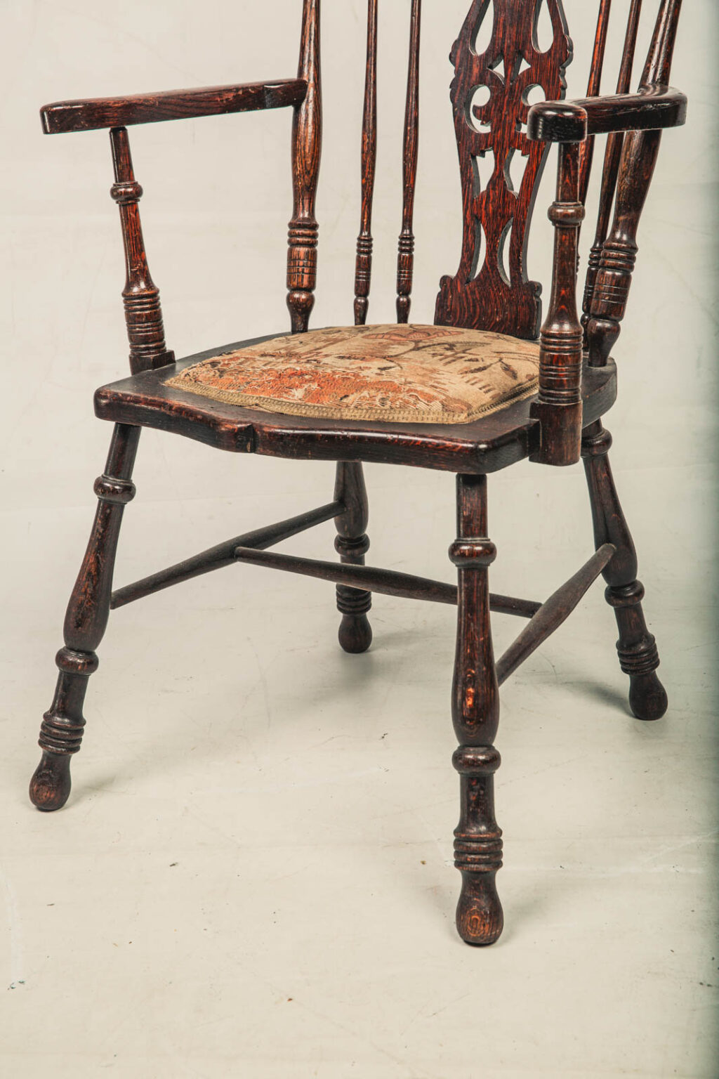 Victorian Spindle Back Arm Chair - On The Square Emporium