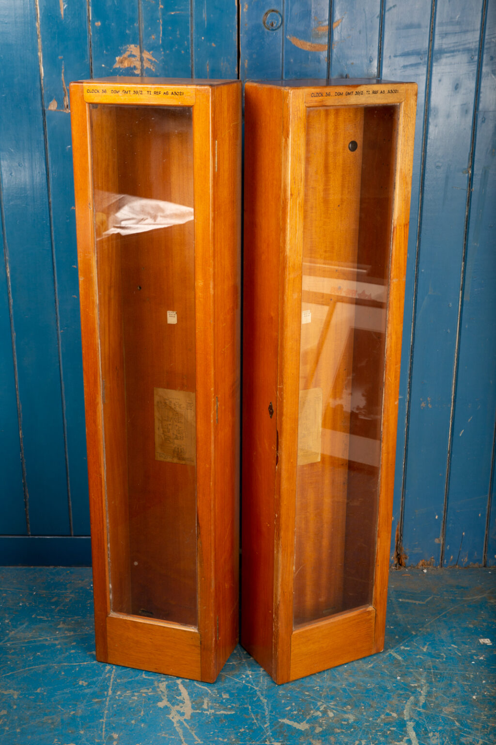 Pair of Clock Cabinets - On The Square Emporium