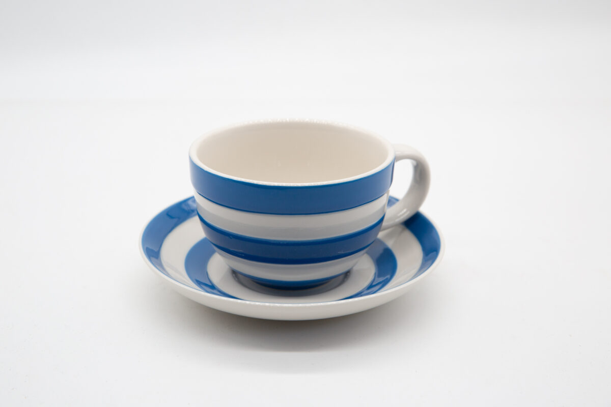 Cornishware Blue Breakfast Cup & Saucer - On The Square Emporium