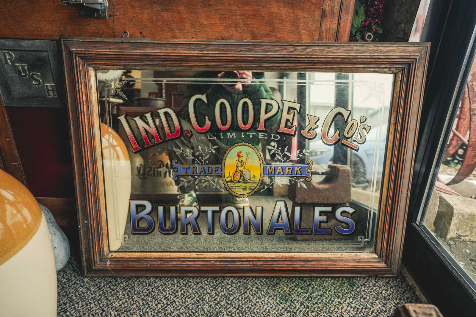 1920s Ind, Coope Burton Ales Mirror [w688] - On The Square Emporium
